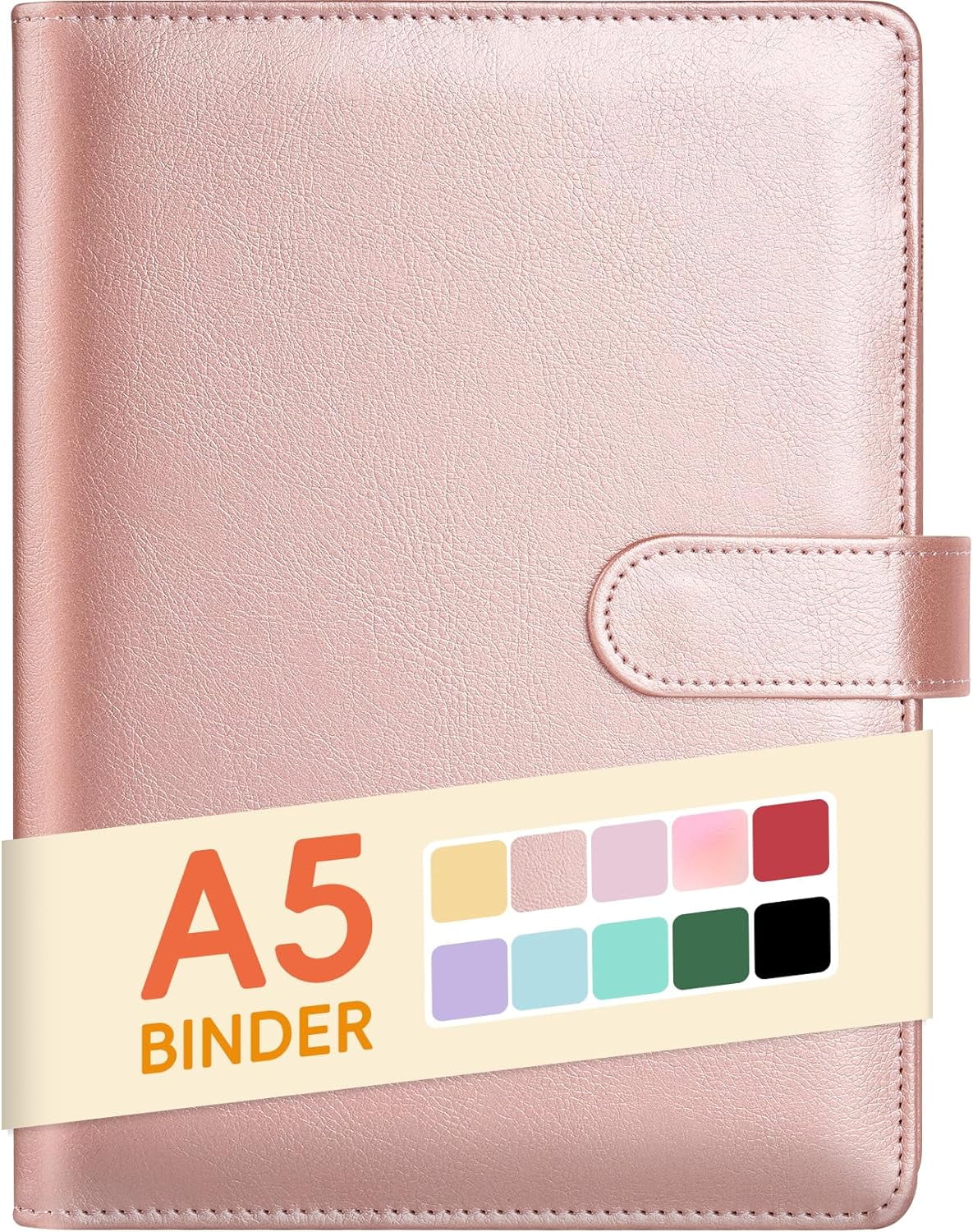 A5 Notebook Photocard Binder, 6 Ring Planner with Stylish Design, Loose ...