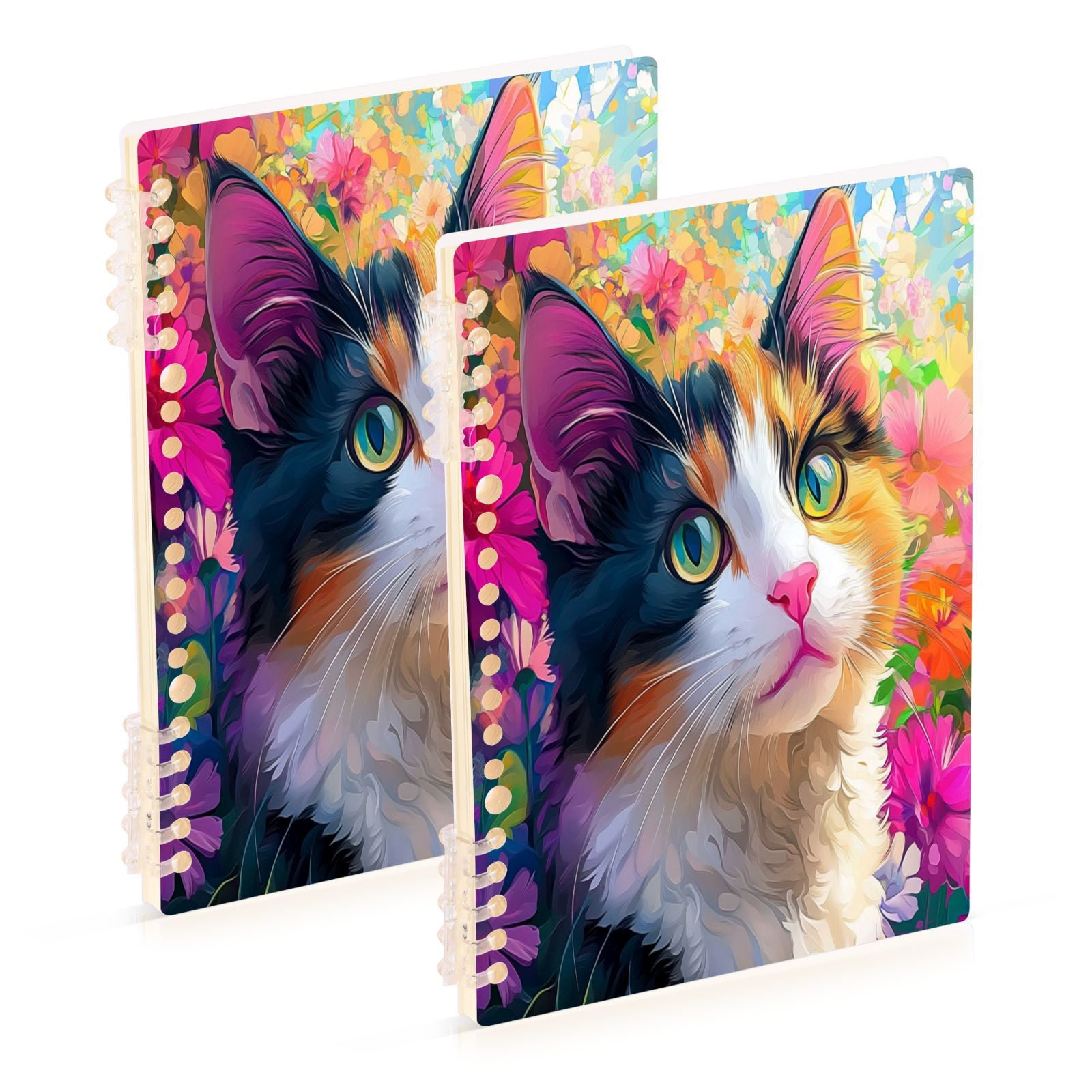A5 Notebook, Single Back Sheet Printed on One Side, 60 Sheets Calico ...