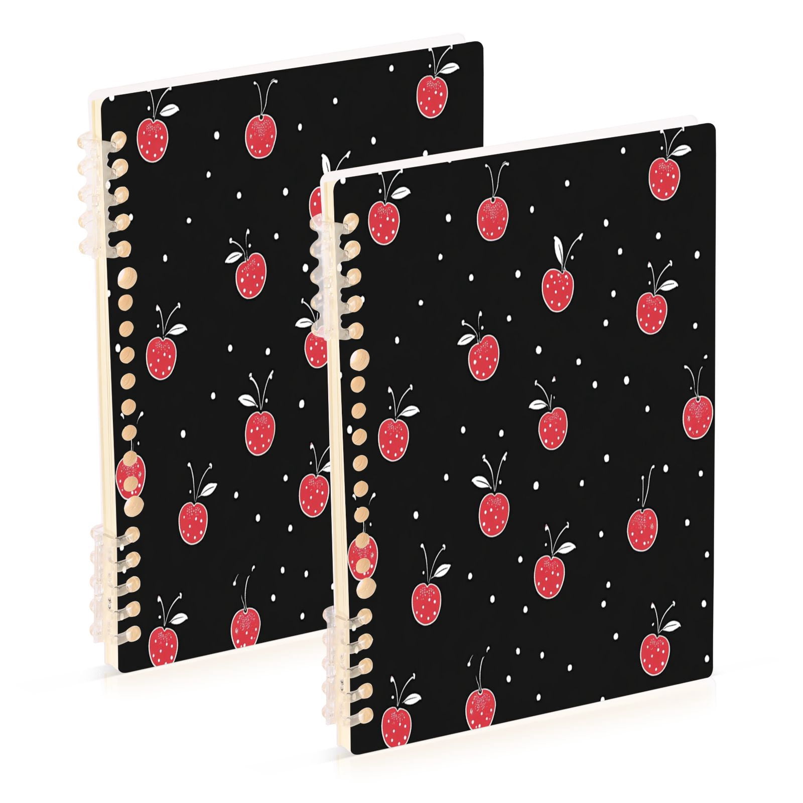 A5 Notebook, Single Back Sheet Printed on One Side, 60 Sheets Cherry ...