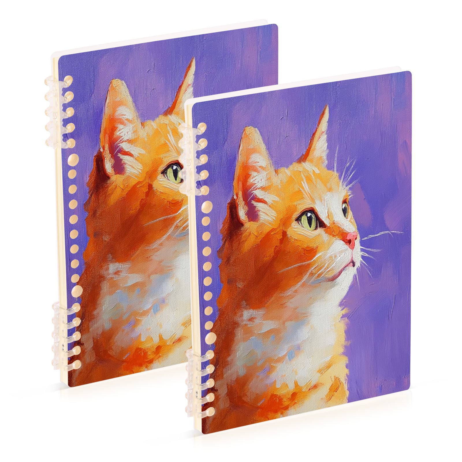 A5 Notebook, Single Back Sheet Printed on One Side, 60 Sheets Orange ...