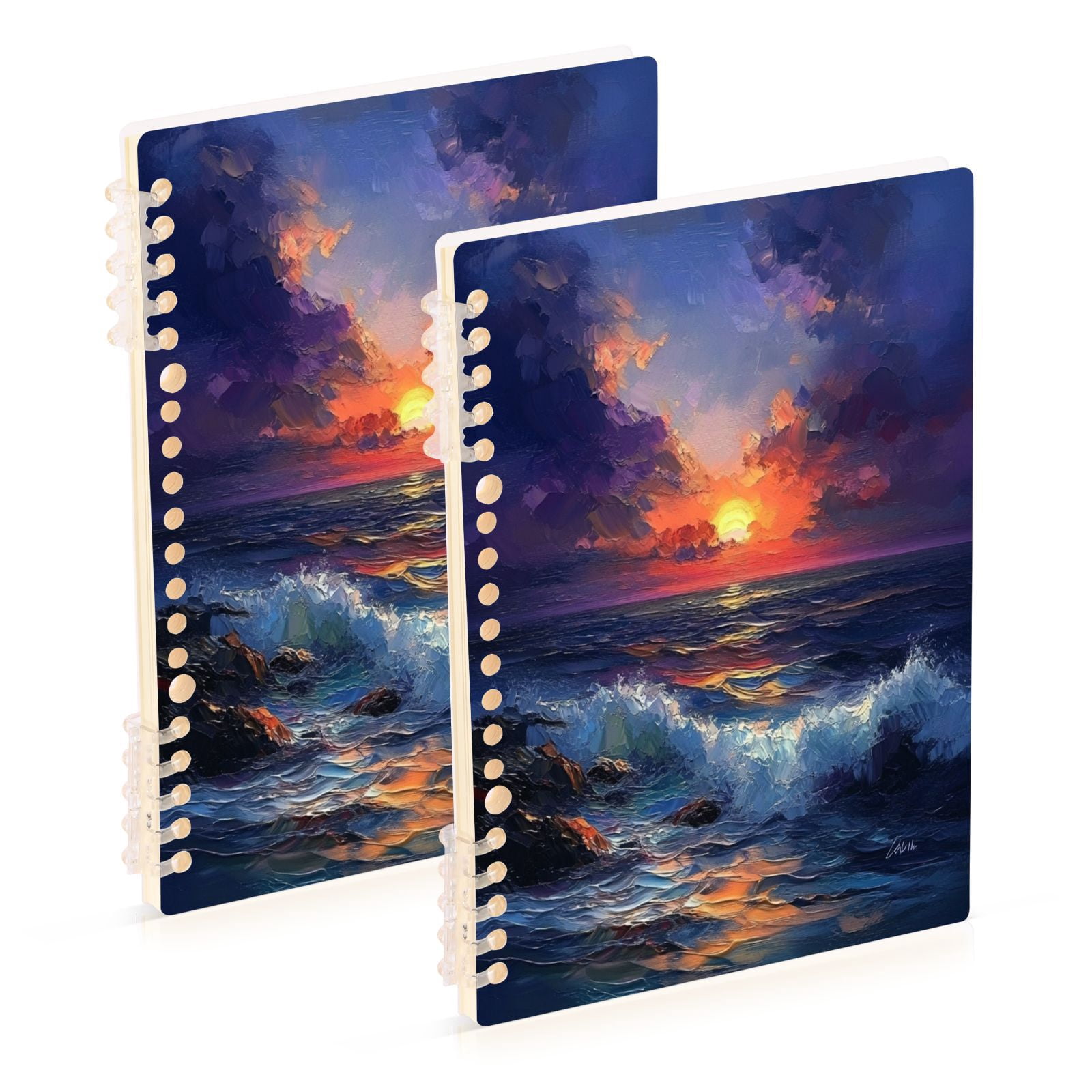 A5 Notebook, Single Back Sheet Printed on One Side, 60 Sheets Sea ...