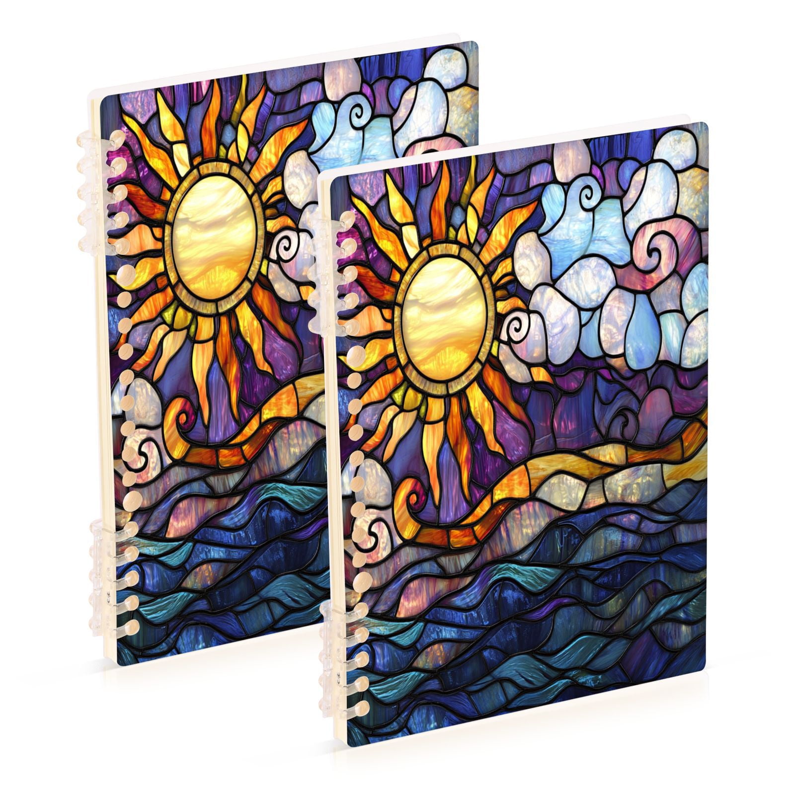 A5 Notebook, Single Back Sheet Printed on One Side, 60 Sheets The Sun ...