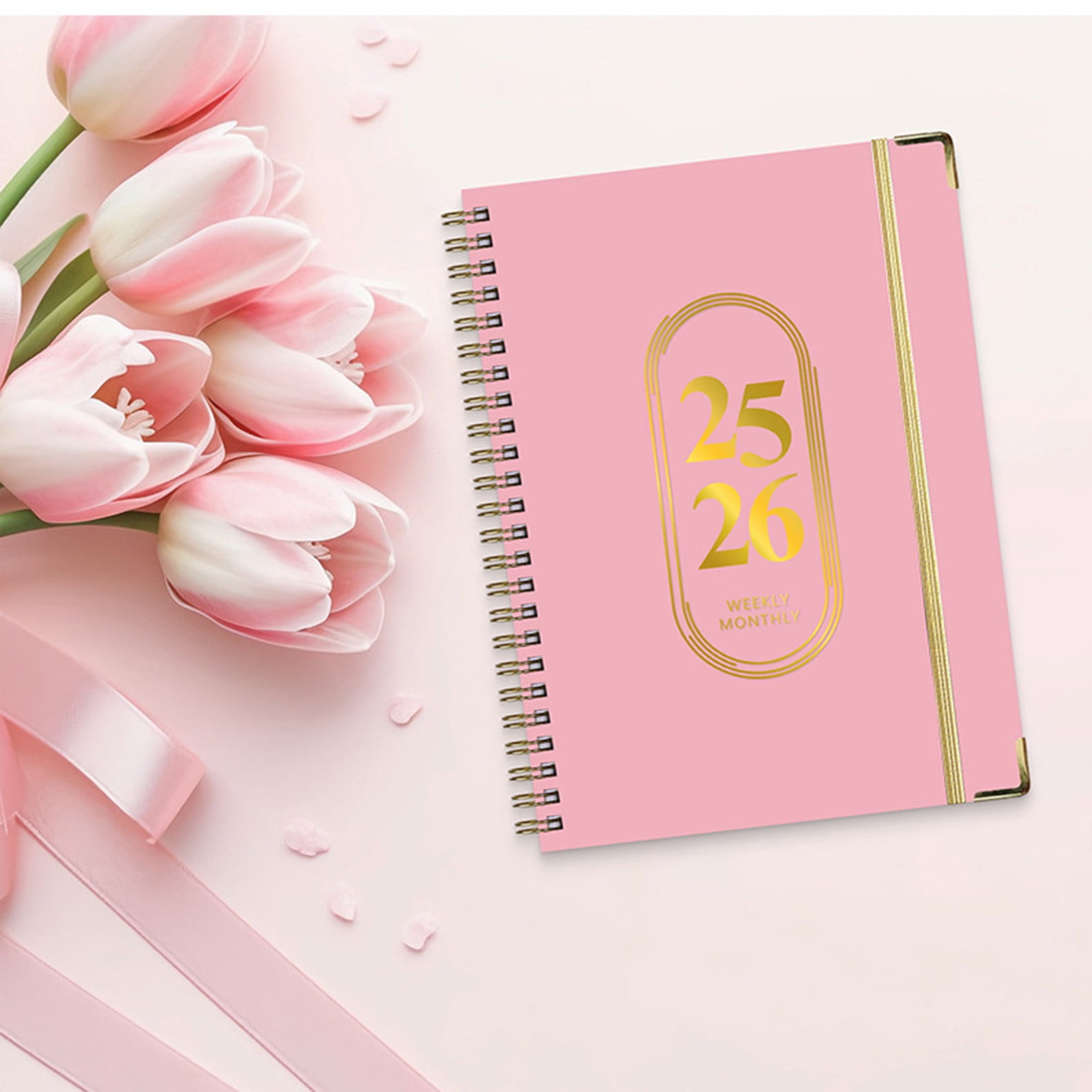 A5 Notebook with Elastic Rope Closure, Hard Leather Cover, 80gsm Bleed ...