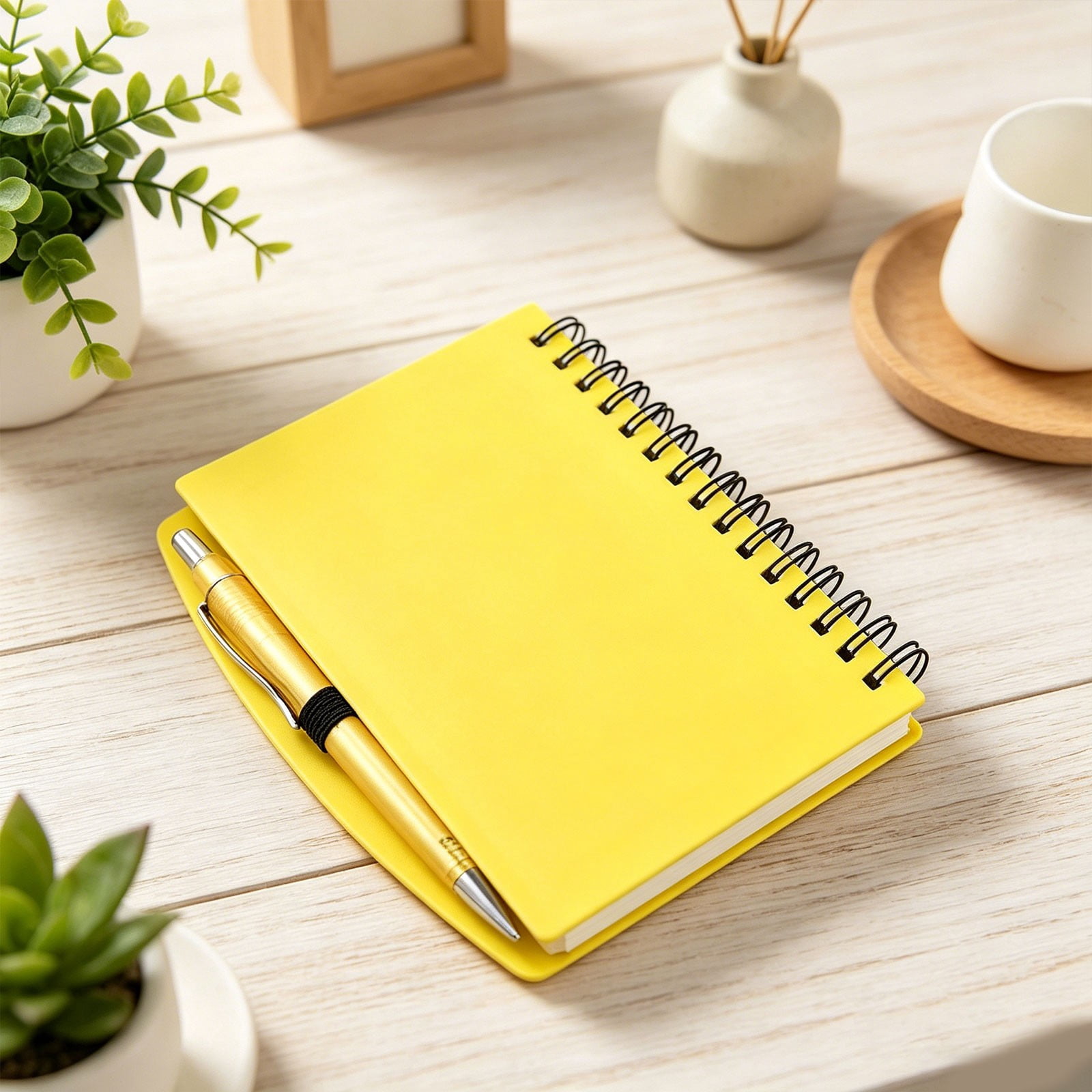 A5 PP Loose-Leaf Notebook With Pen College Ruled Journal Office ...