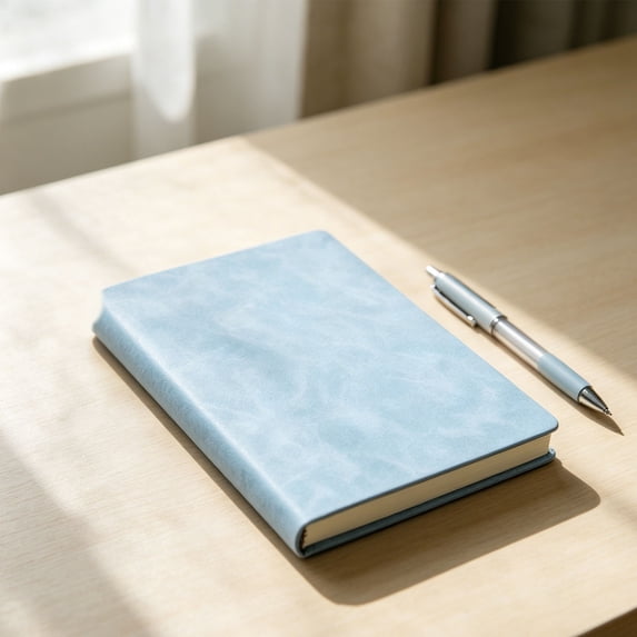 A5 PU Leather Notebook Journal with Pen Holder 200 Pages Lined Writing ...