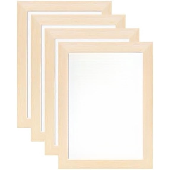 A5 Picture Frame, White Oak Solid Wood Frames with Acrylic Plexiglass ...