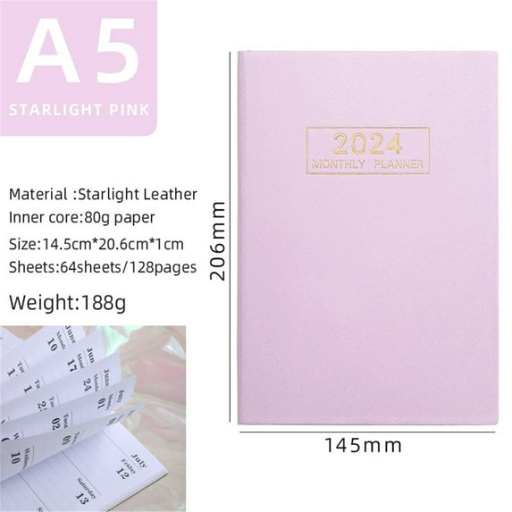 A5 Planner Notebook Yannianjz A5 Efficiency Manual Planning Notebook ...