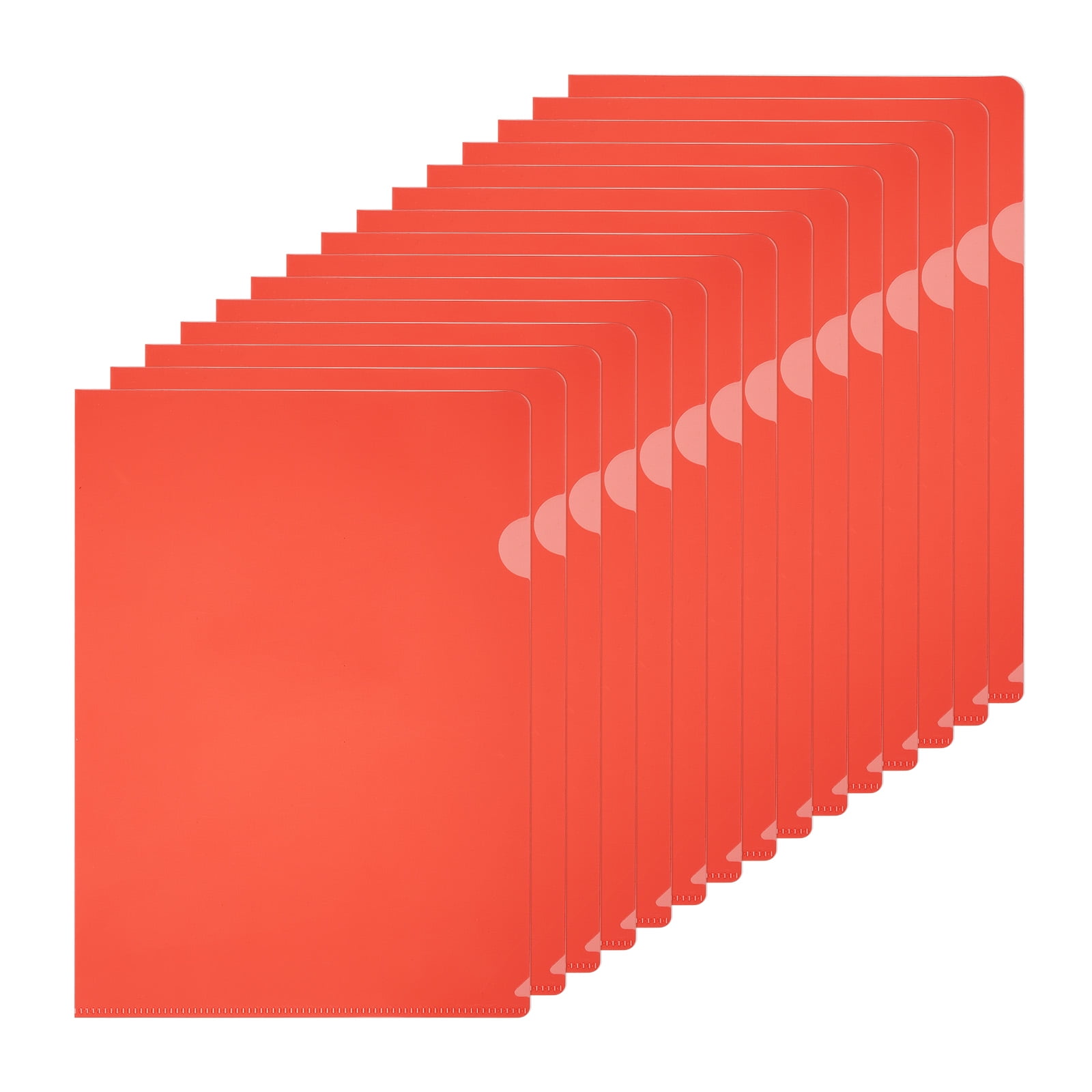 A5 Plastic Folders, 15 Pack Clear Folders L Type Project Pockets Paper ...