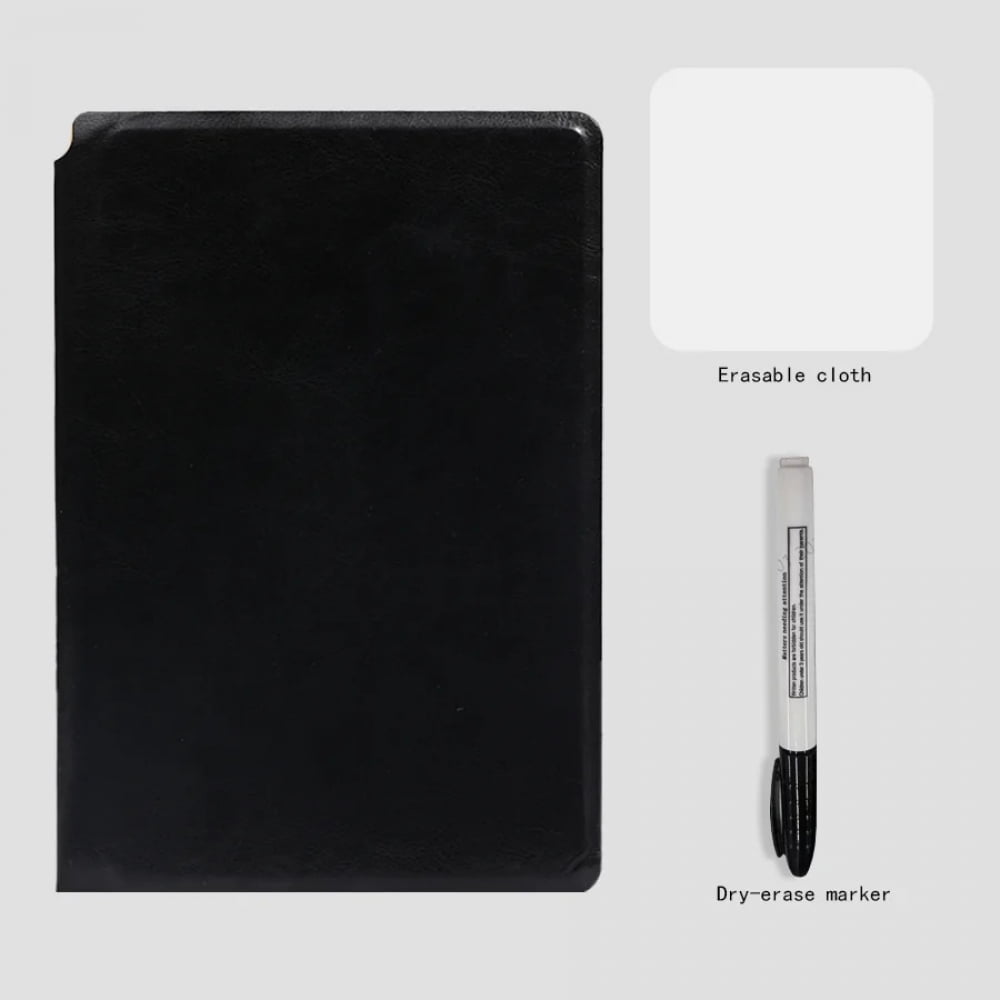 A5 Reusable Whiteboard Notebook Set - Magnetic Erasable Weekly Planner ...