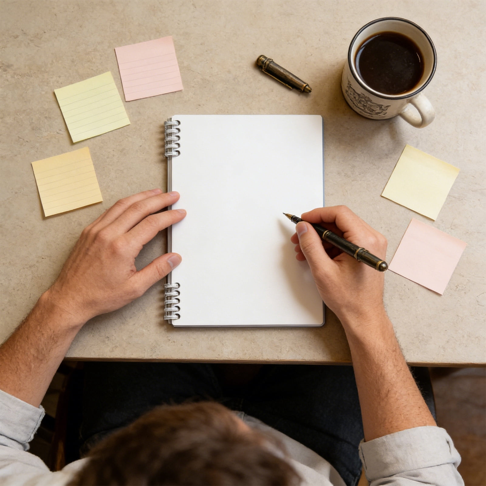 A5 Ring-Bound Loose-Leaf Notebook, Polypropylene Reinforced Paper for ...