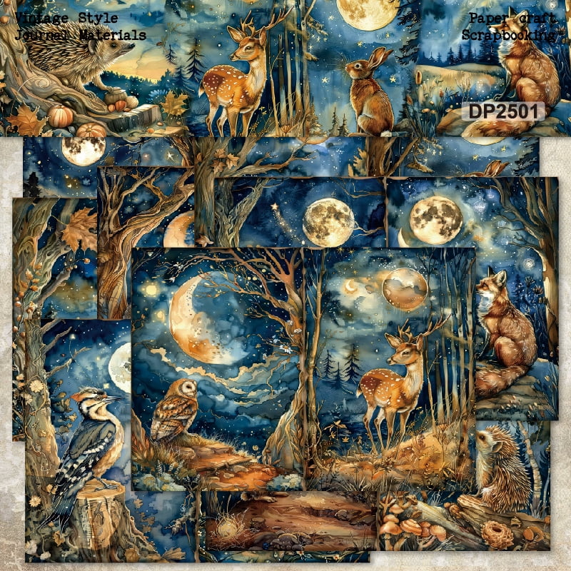 A5 Scrapbook Decoupage Paper, Handmade 24 Sheets Colored Craft Origami ...