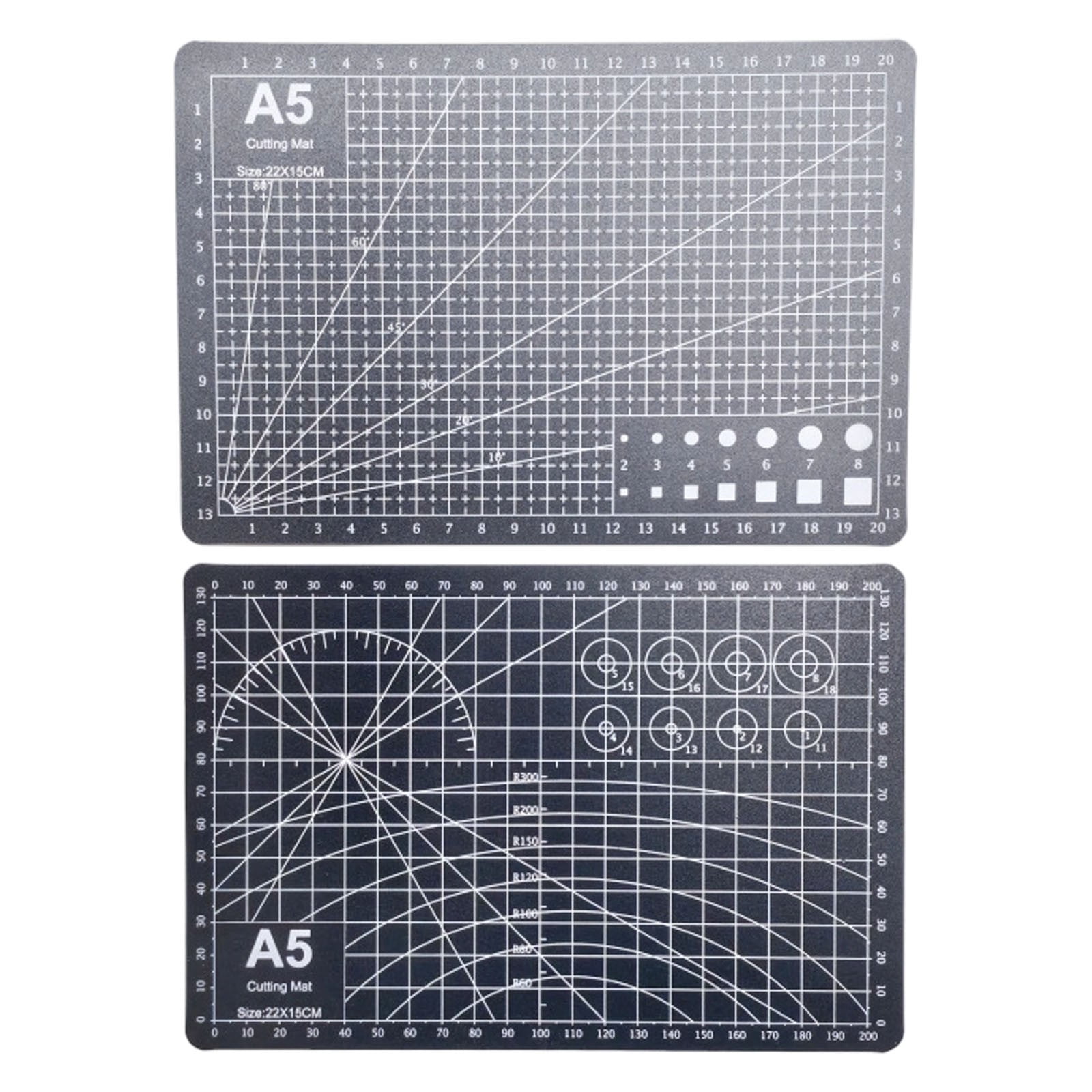 A5 Self-Healing Cutting Mat, Double-Sided Grid Mat, Non-Slip PVC Craft ...