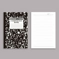 A5 Sewn Composition Notebook, 60 Pages with Weekly Planner & Reference ...
