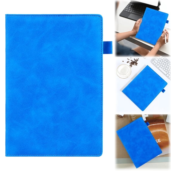 A5 Size Soft Leather Cover Premium Documentation Notebook - with Easy ...