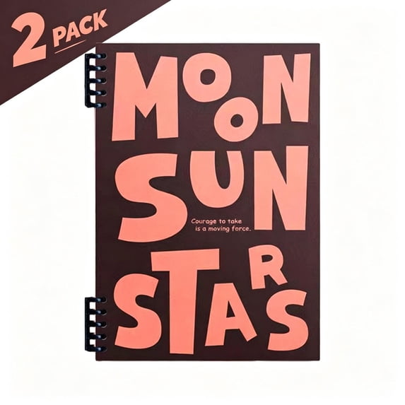 A5 Spiral Notebook 2 Pack, 7.6x10.23in Thick Plastic Hardcover Ruled ...