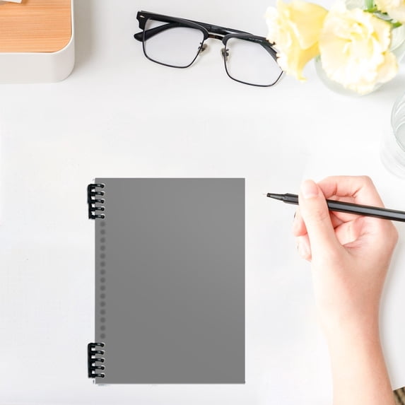 A5 Spiral Notebook 2 Pack, Thick Plastic Hardcover Ruled Journals, 120 ...