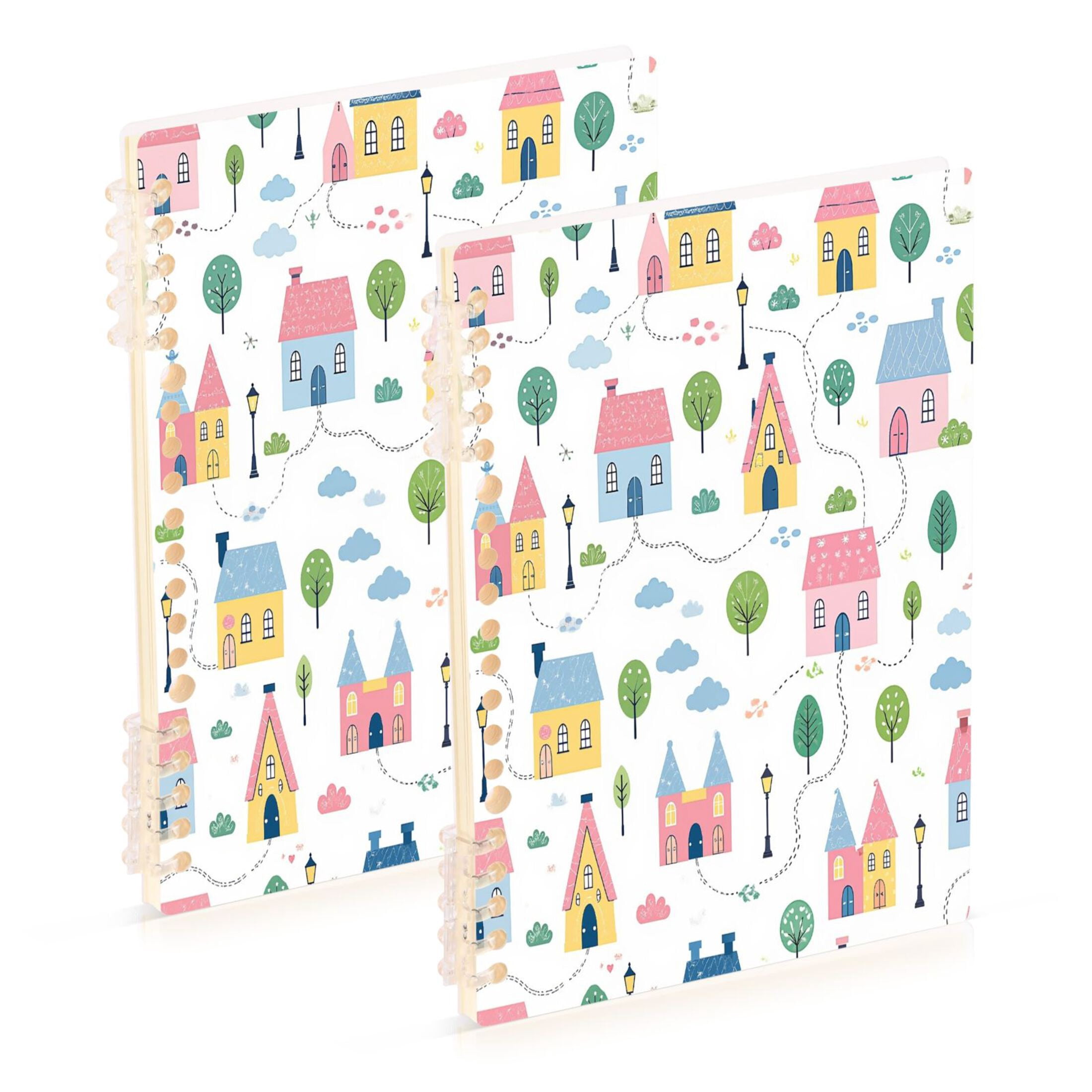 A5 Spiral Notebook 60 Sheets 80gsm Paper Ruled Journal Cute Cartoon ...