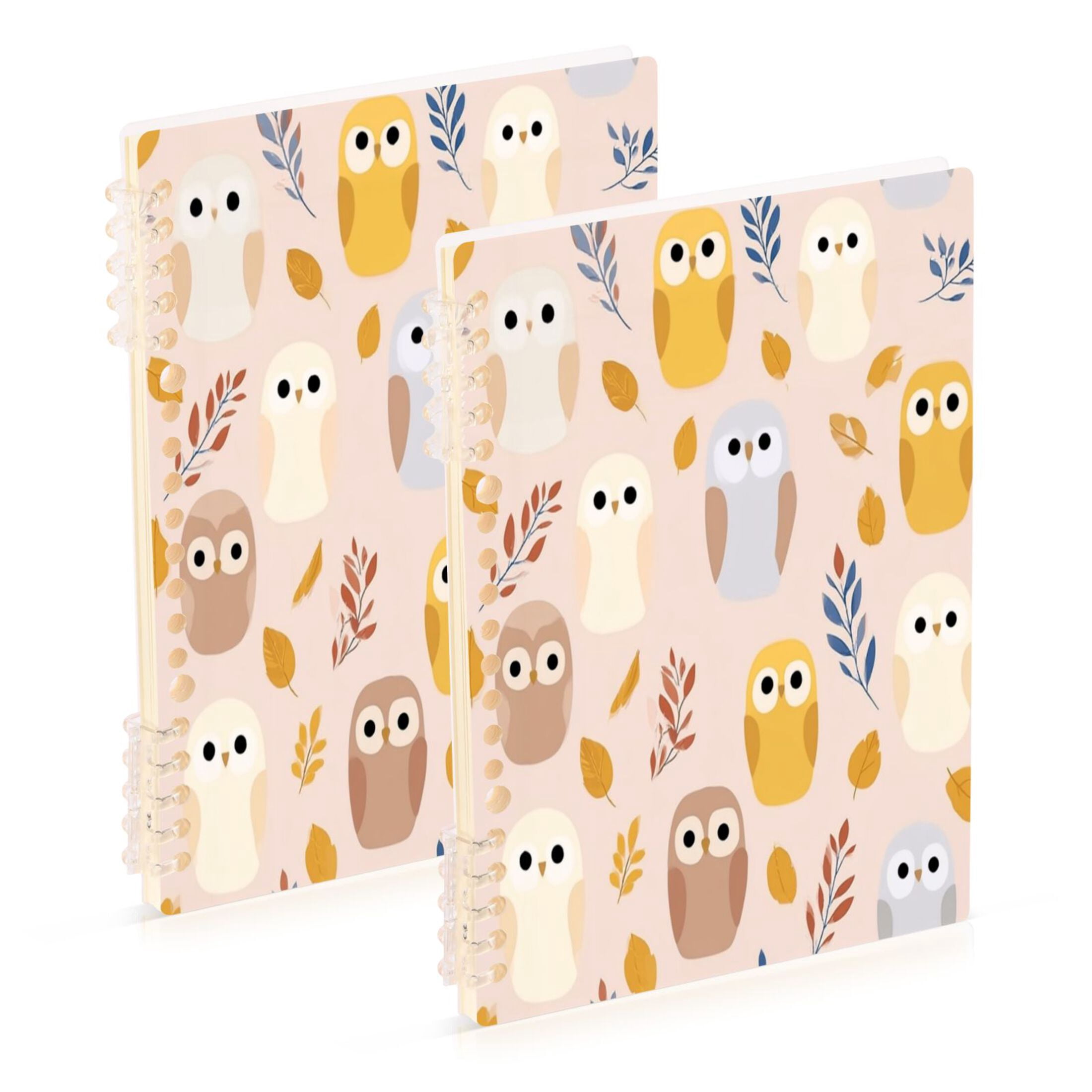 A5 Spiral Notebook 60 Sheets 80gsm Paper Ruled Journal Little Owl ...