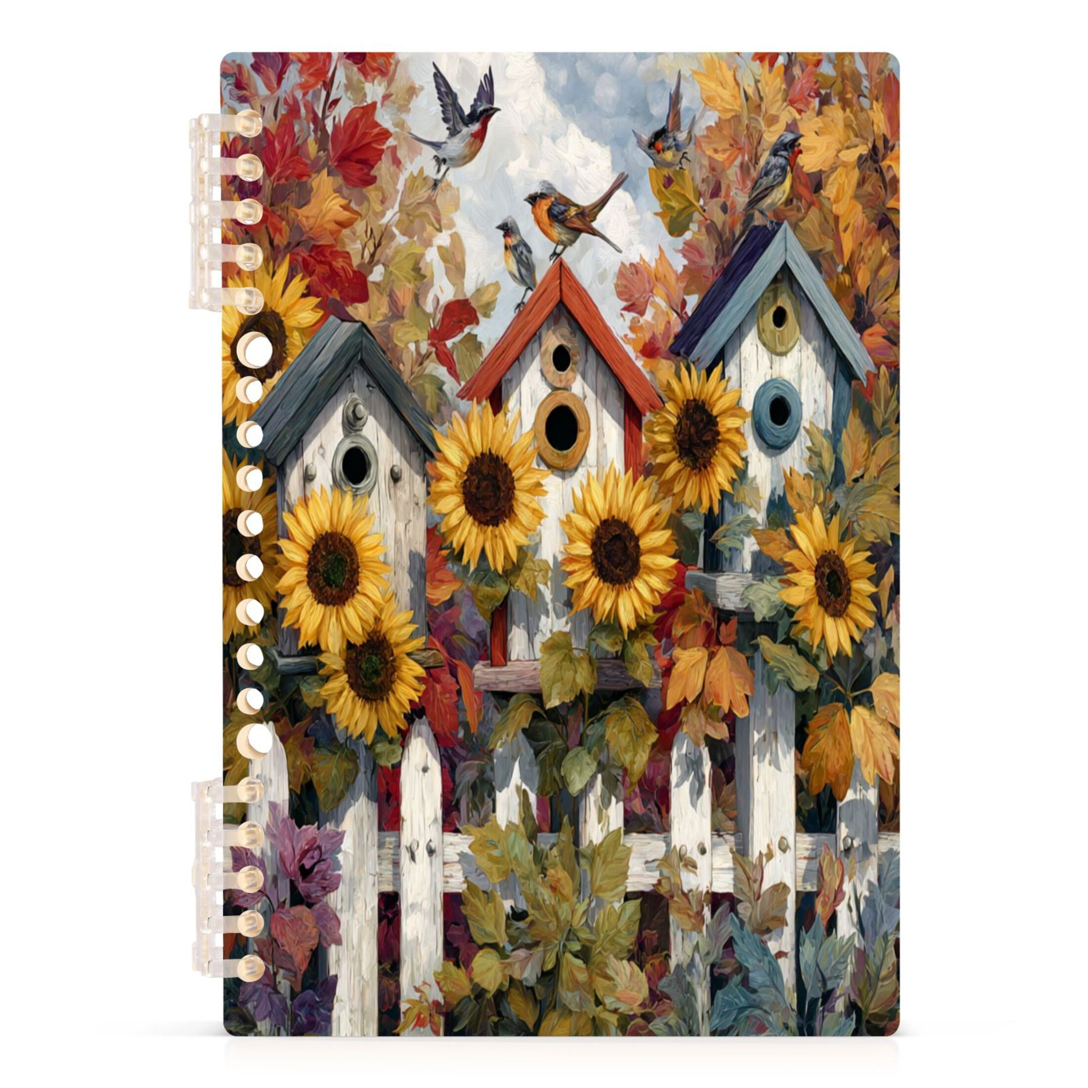 A5 Spiral Notebook 60 Sheets Diary Removable & Adjustable Wire Binding ...
