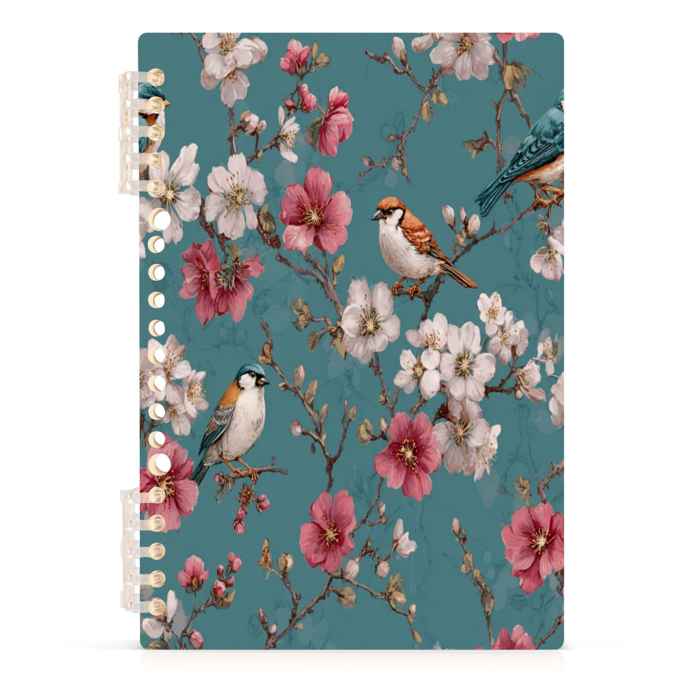 A5 Spiral Notebook 60 Sheets Diary Removable & Adjustable Wire Binding ...