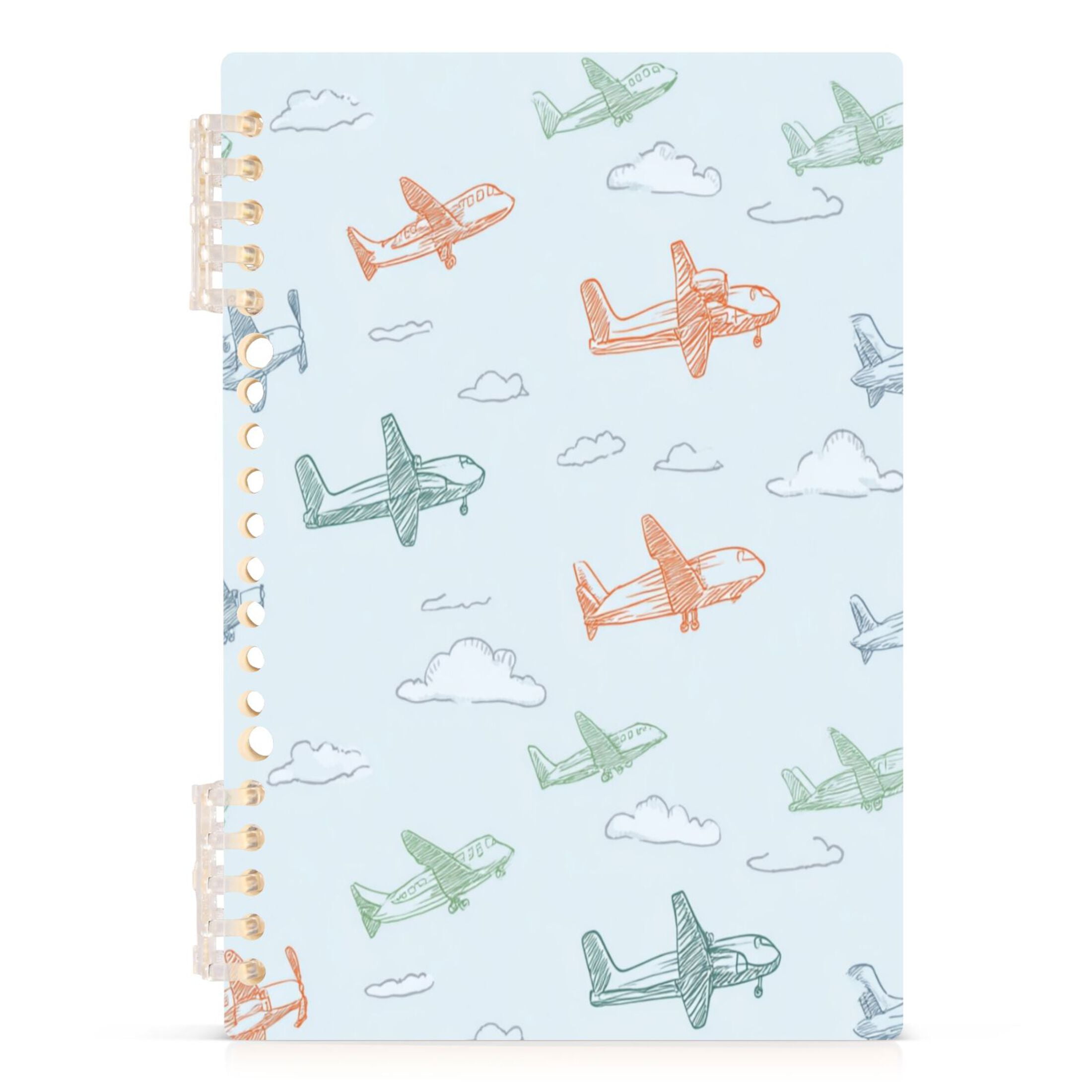 A5 Spiral Notebook 60 Sheets Diary Removable & Adjustable Wire Binding ...
