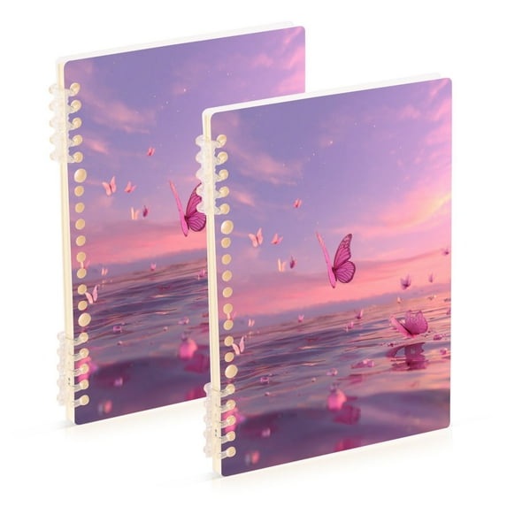 A5 Spiral Notebook 60 Sheets Diary Removable & Adjustable Wire Binding ...