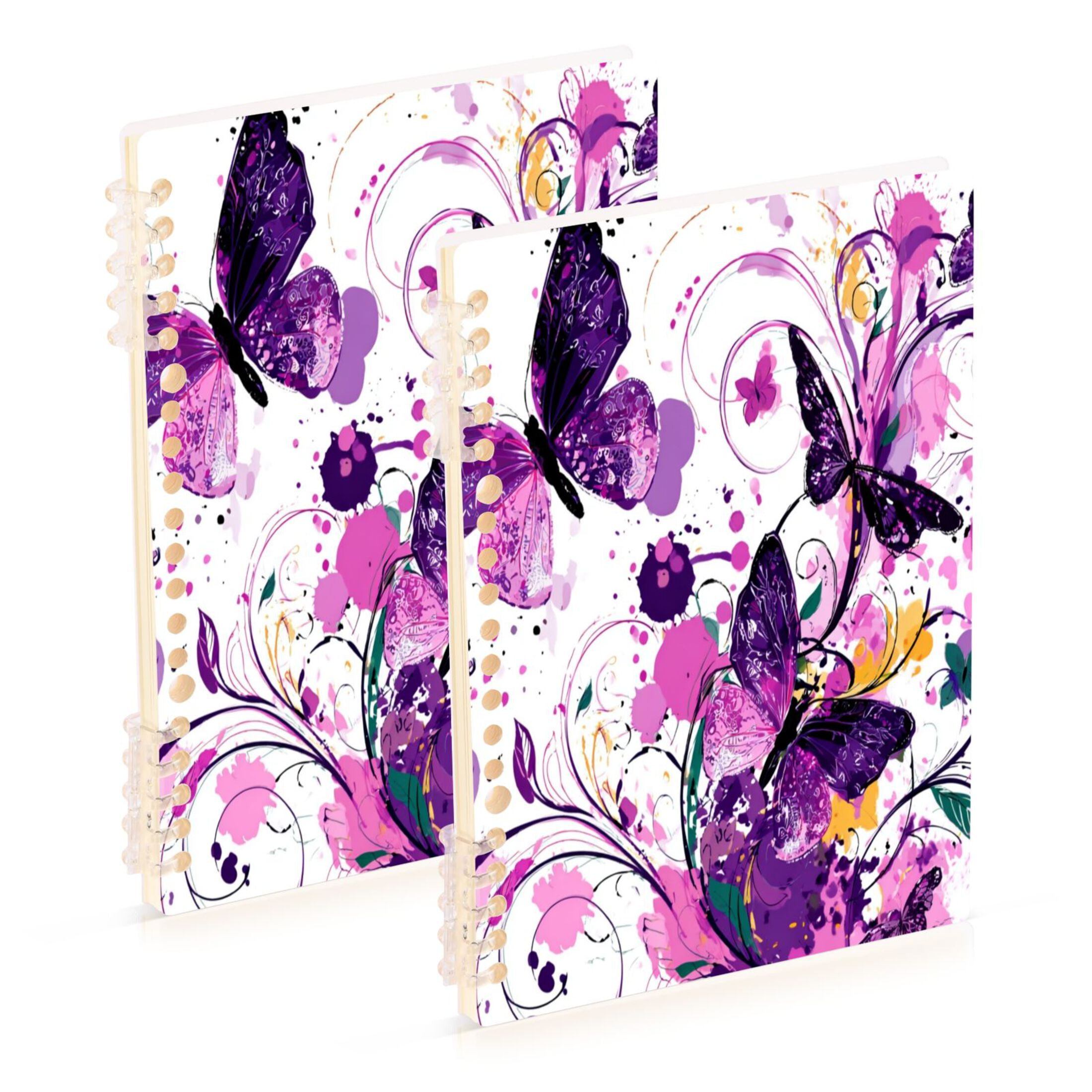 A5 Spiral Notebook 60 Sheets Diary Removable & Adjustable Wire Binding ...