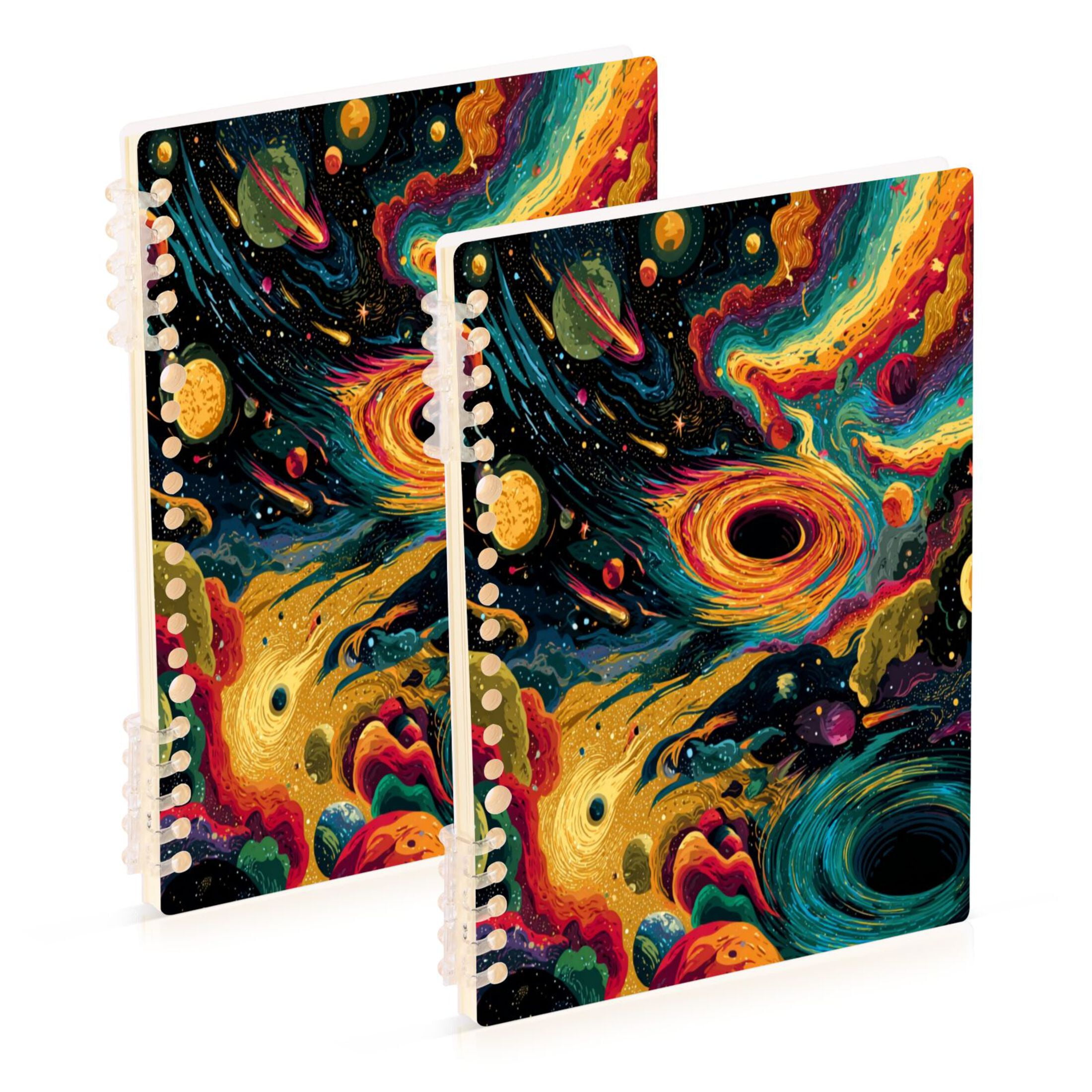 A5 Spiral Notebook 60 Sheets Diary Removable & Adjustable Wire Binding ...