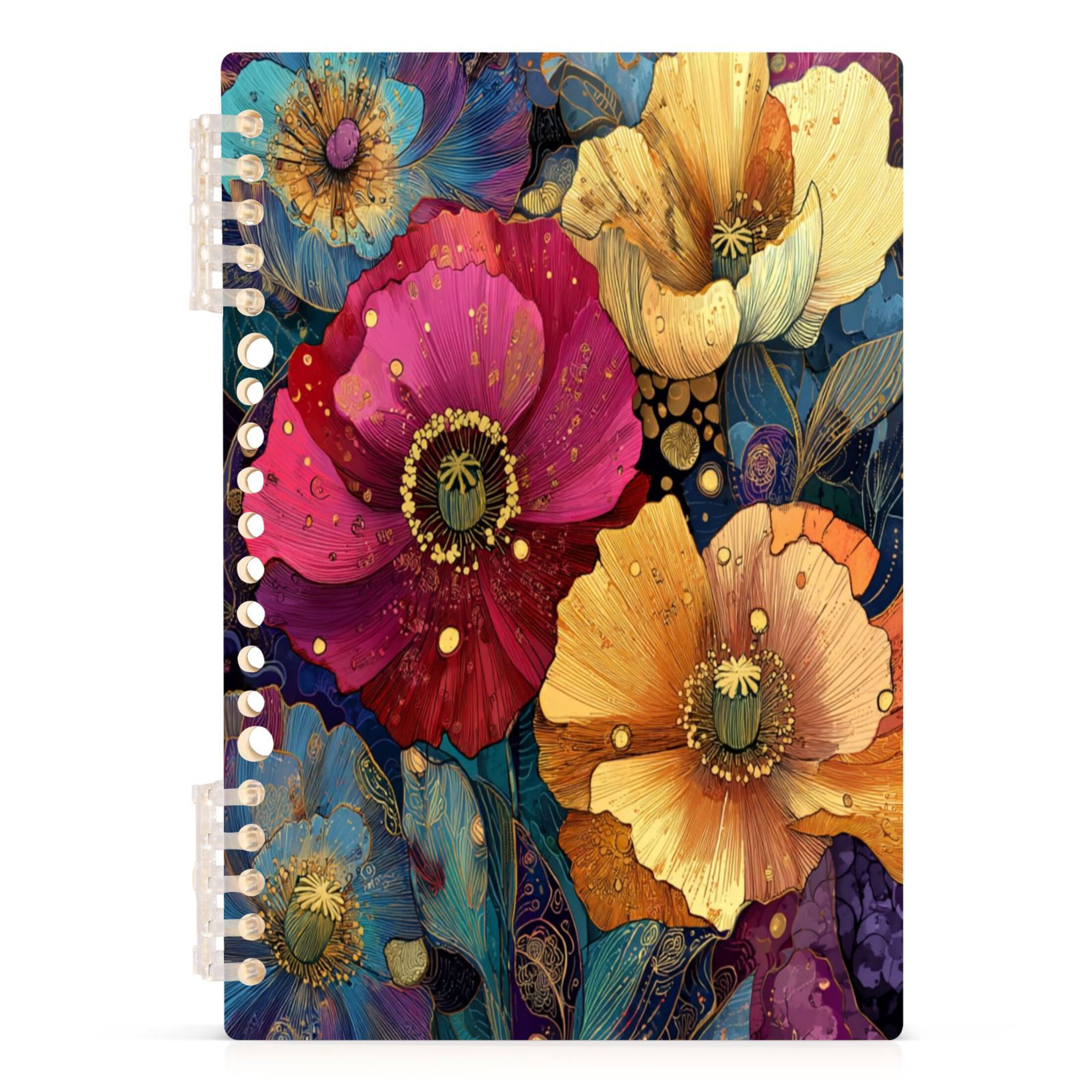 A5 Spiral Notebook 60 Sheets Diary Removable & Adjustable Wire Binding ...
