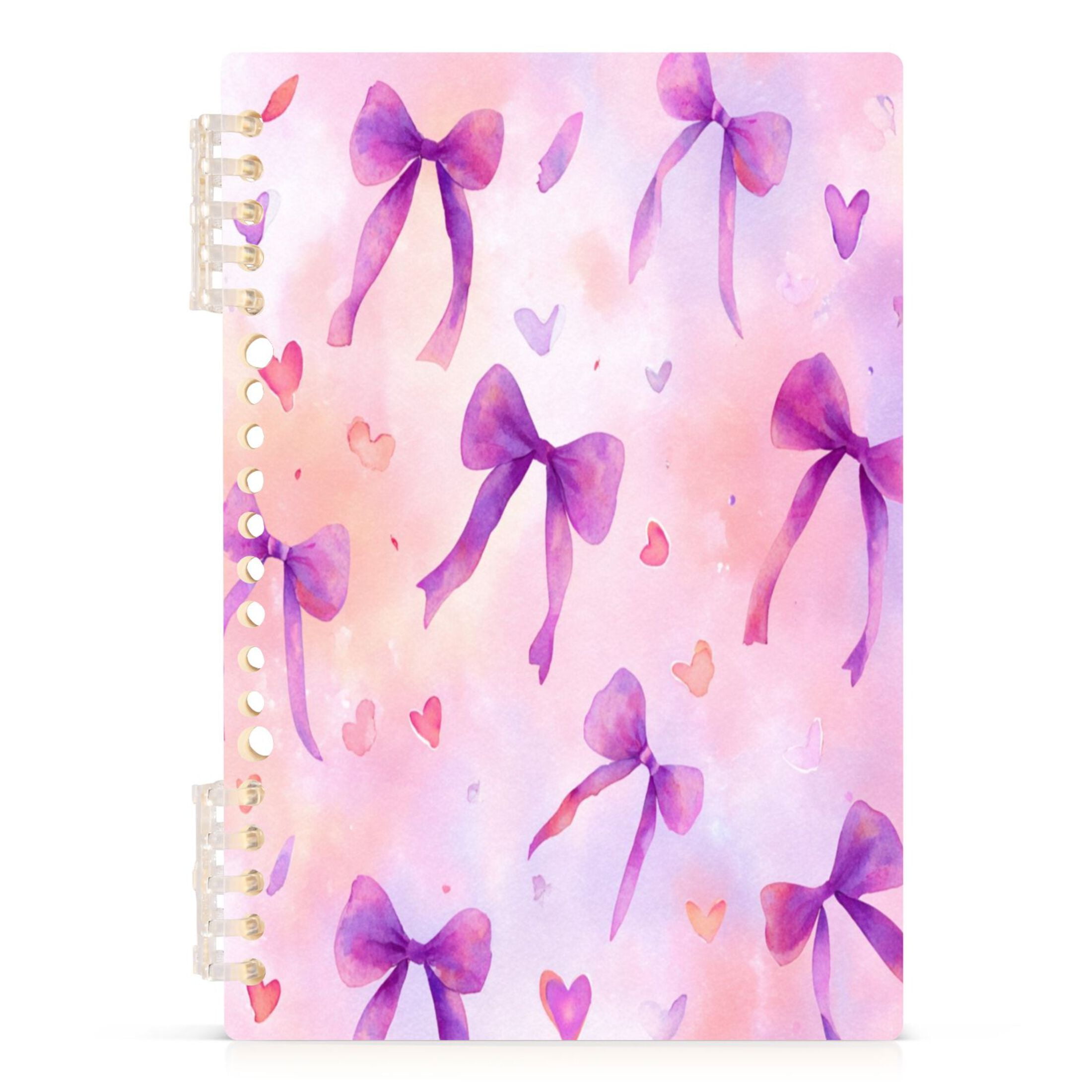 A5 Spiral Notebook 60 Sheets Diary Removable & Adjustable Wire Binding ...