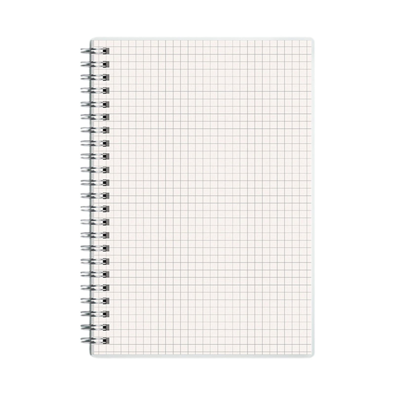 A5 Spiral Notebook with Graph Grid Pages, 80-Sheet Notepad with ...