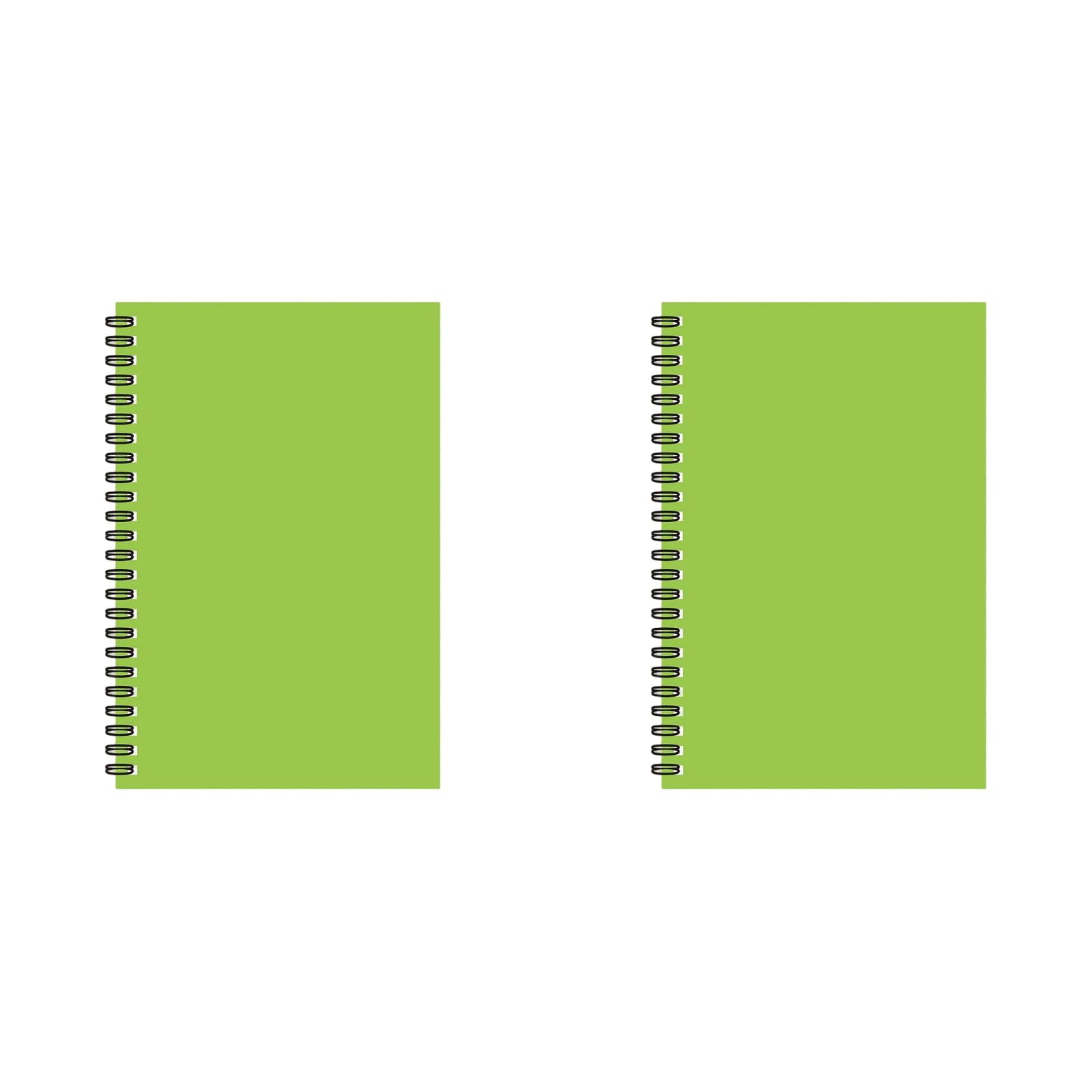 A5 Spiral Notebook, Line Paper, 100 Pages (50 Sheets), Kraft Cover ...