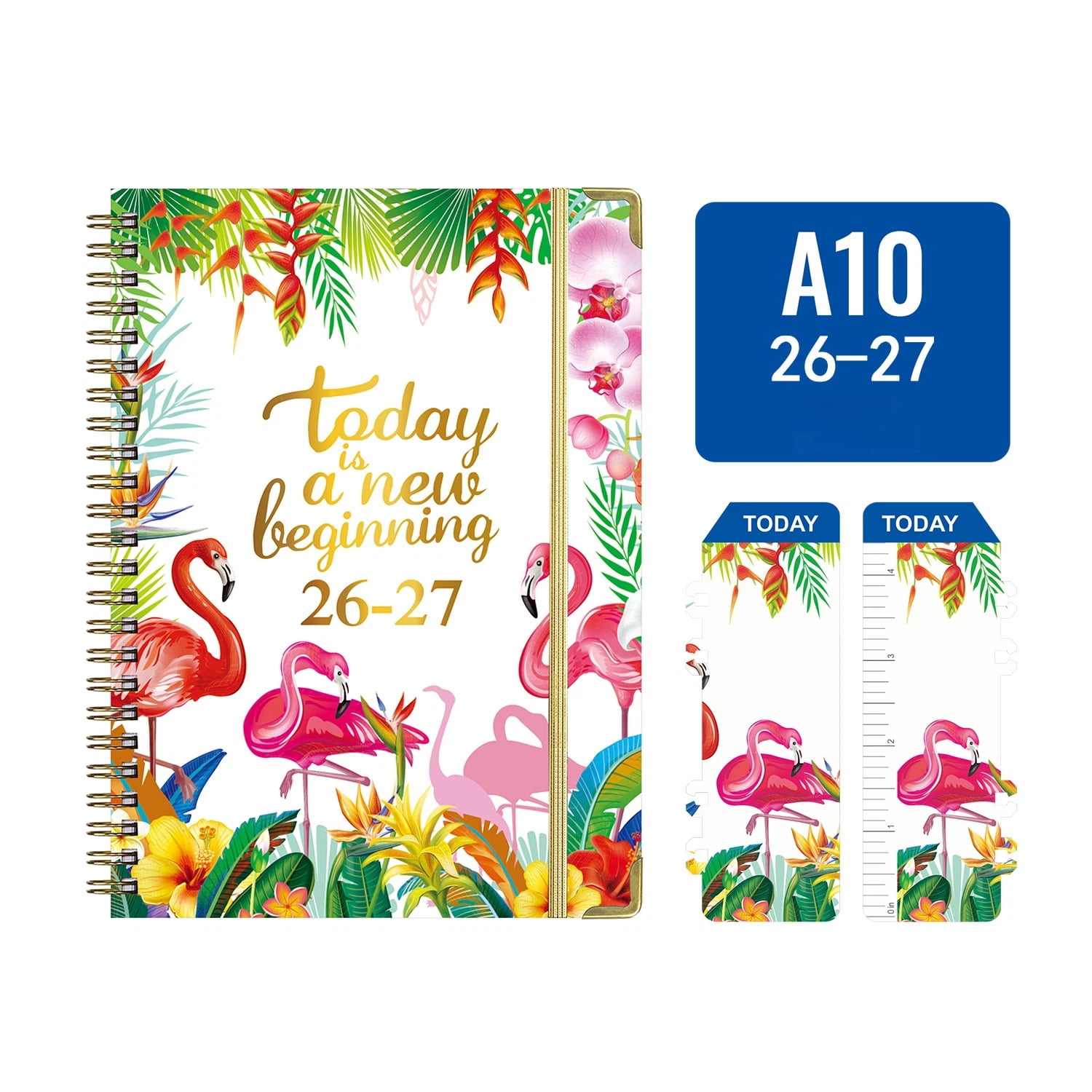 A5 Spiral Notebook, Metal Coiled weekly Planner Schedule, Hardcover ...