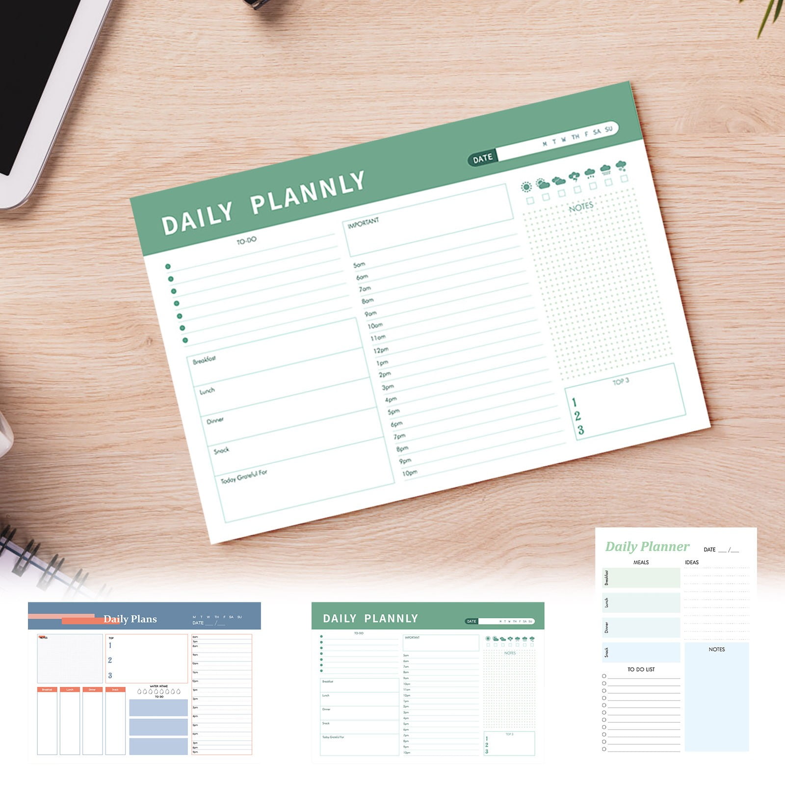 A5 Tearable Student Planner Notebook, Daily Schedule Organizer with ...