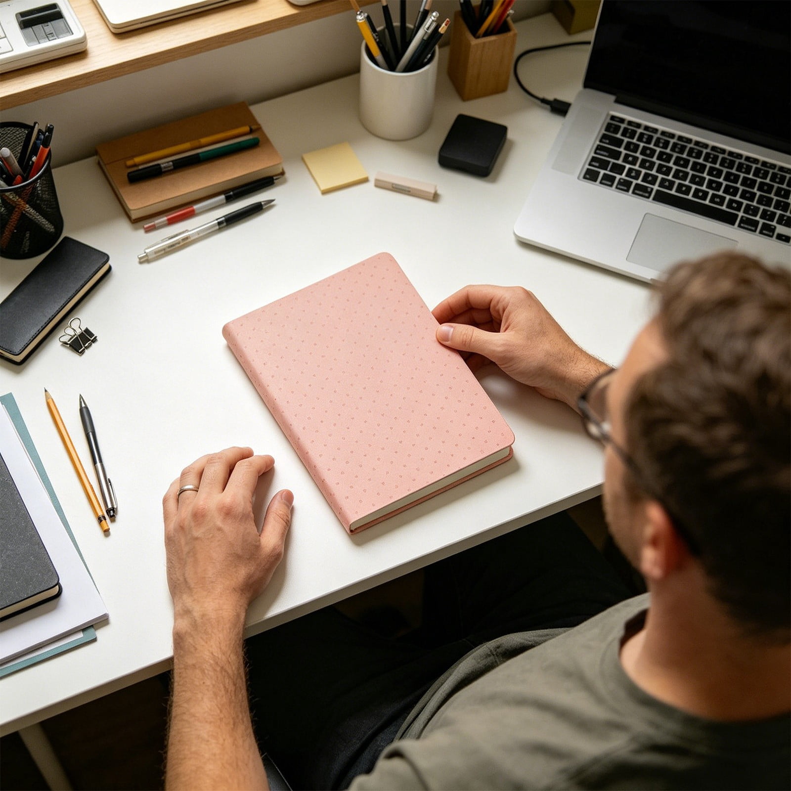 A5 Thick Notebook, Heavy-Duty Writing Pad 80G Paper No Ink Bleed 180 ...