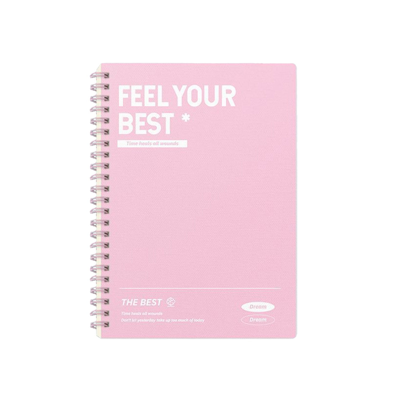 A5 Thickened Coil Notebook, Colorful Plastic Cover, 60 Sheets Writing ...