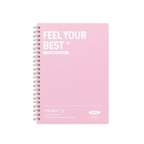 A5 Thickened Coil Notebook, Colorful Plastic Cover, 60 Sheets Writing ...