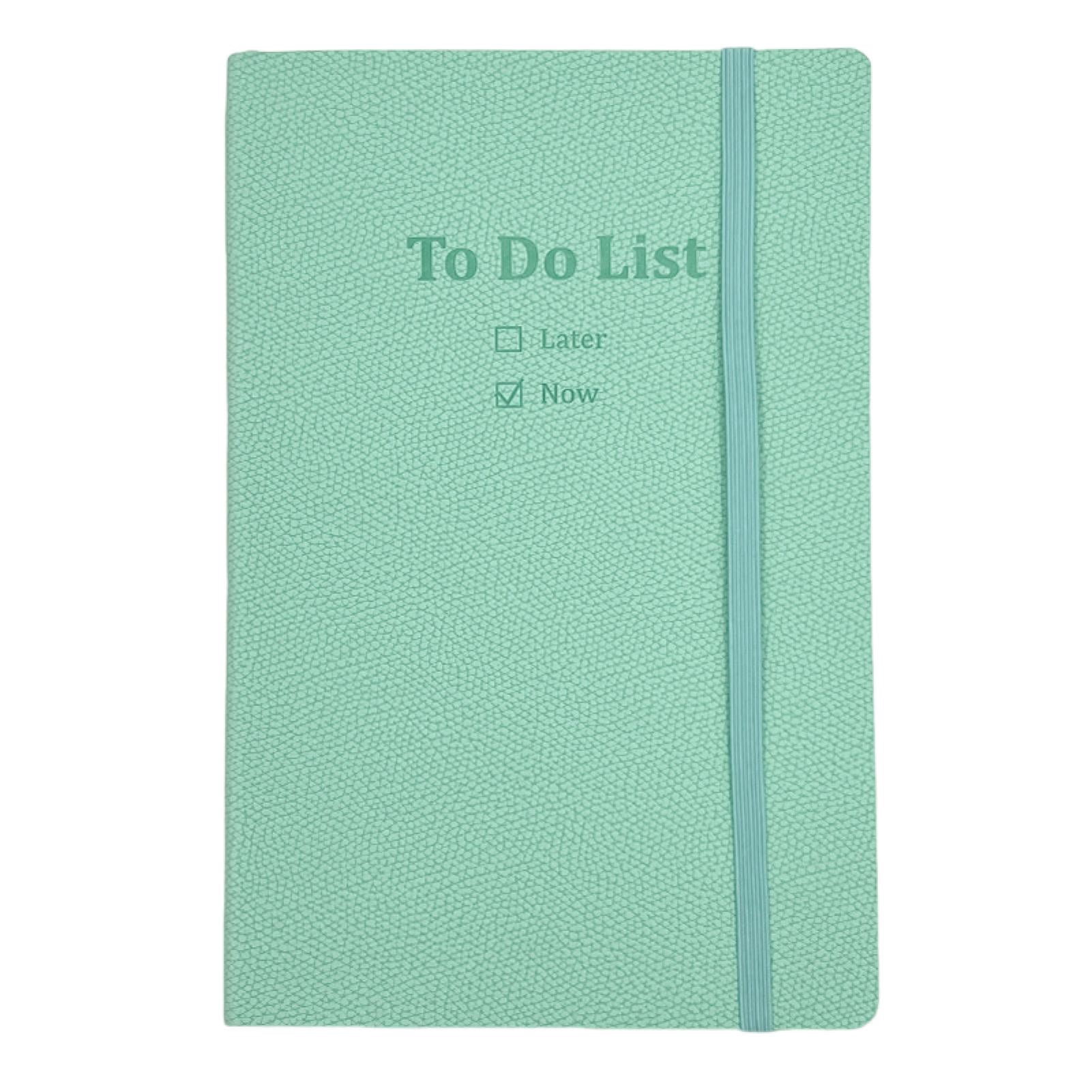 A5 To-Do List Daily Planner Hardcover Elastic Band Ribbon Bookmark No ...
