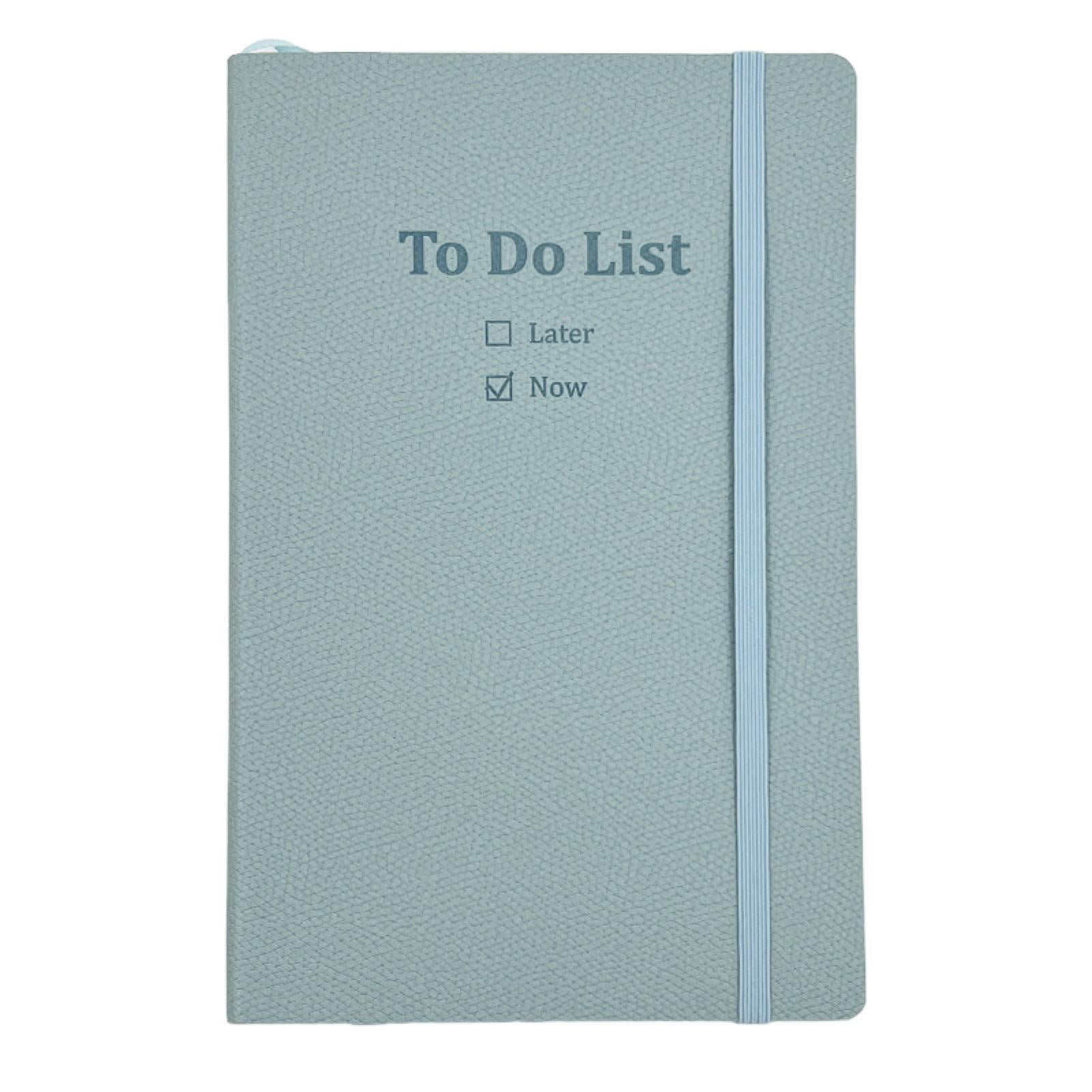 A5 To-Do List Daily Planner Hardcover Elastic Band Ribbon Bookmark No ...