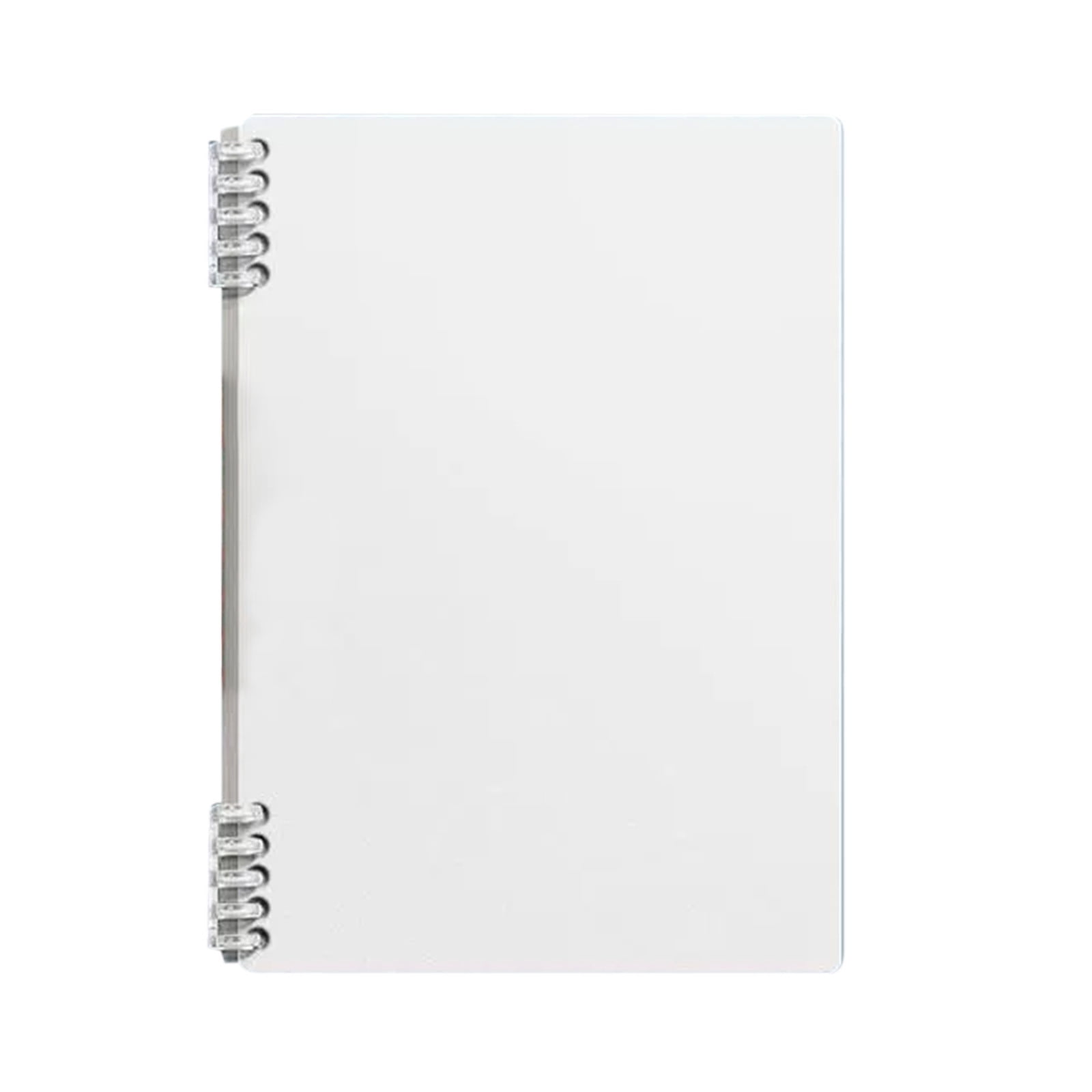 A5 Transparent Ring-Bound Notebook - Detachable Soft-Cover Binder with ...