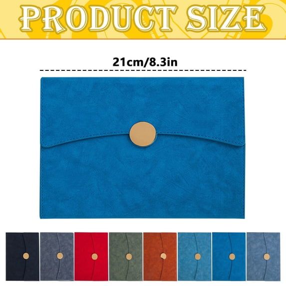 A5 Tri Fold Notebook, PU Leather Cover Journal, 80gsm Paper Notebook ...