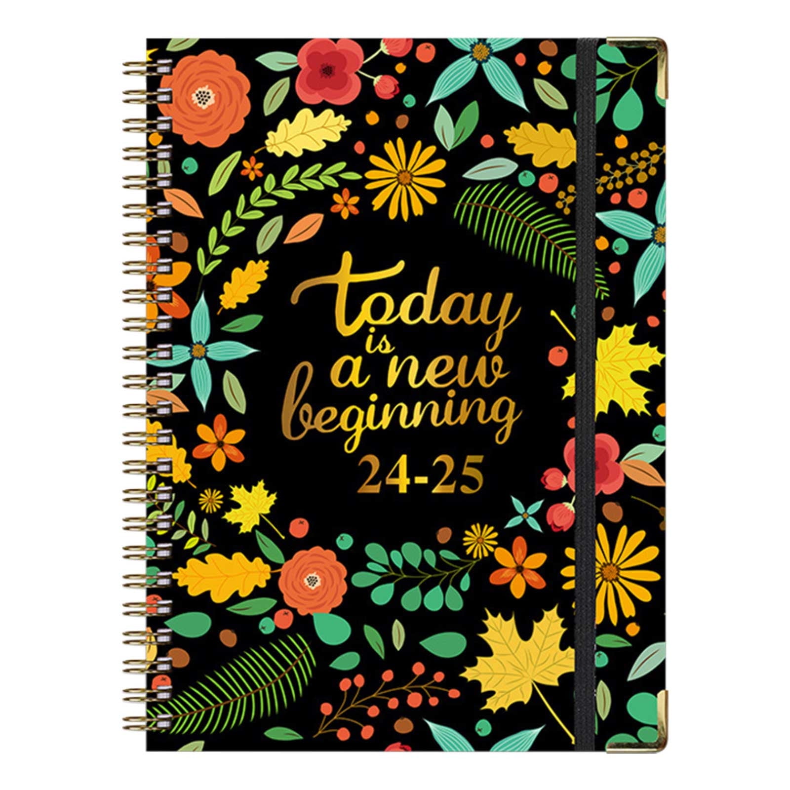 A5 Undated Daily Planner Notebook, 2024-2025 Appointment Book/Planner ...