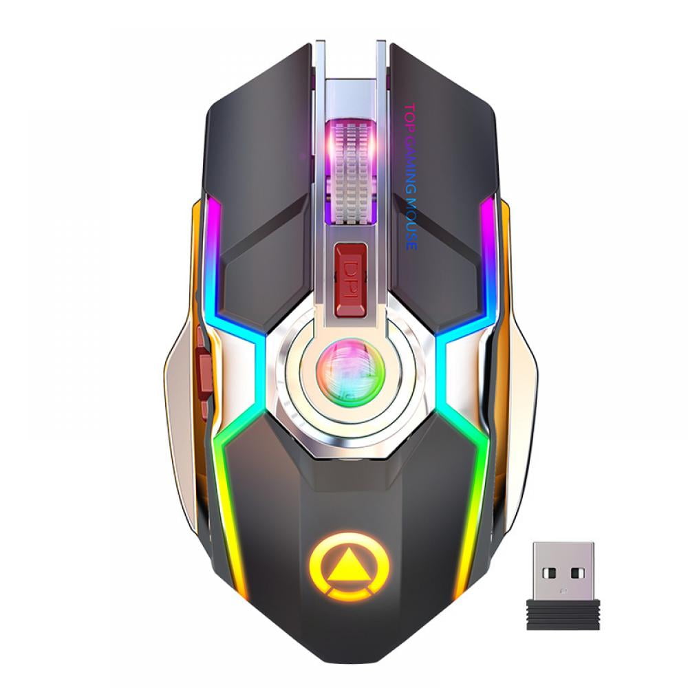 A5 Wireless Mouse RGB Light-emitting Mute High Quality Rechargeable ...