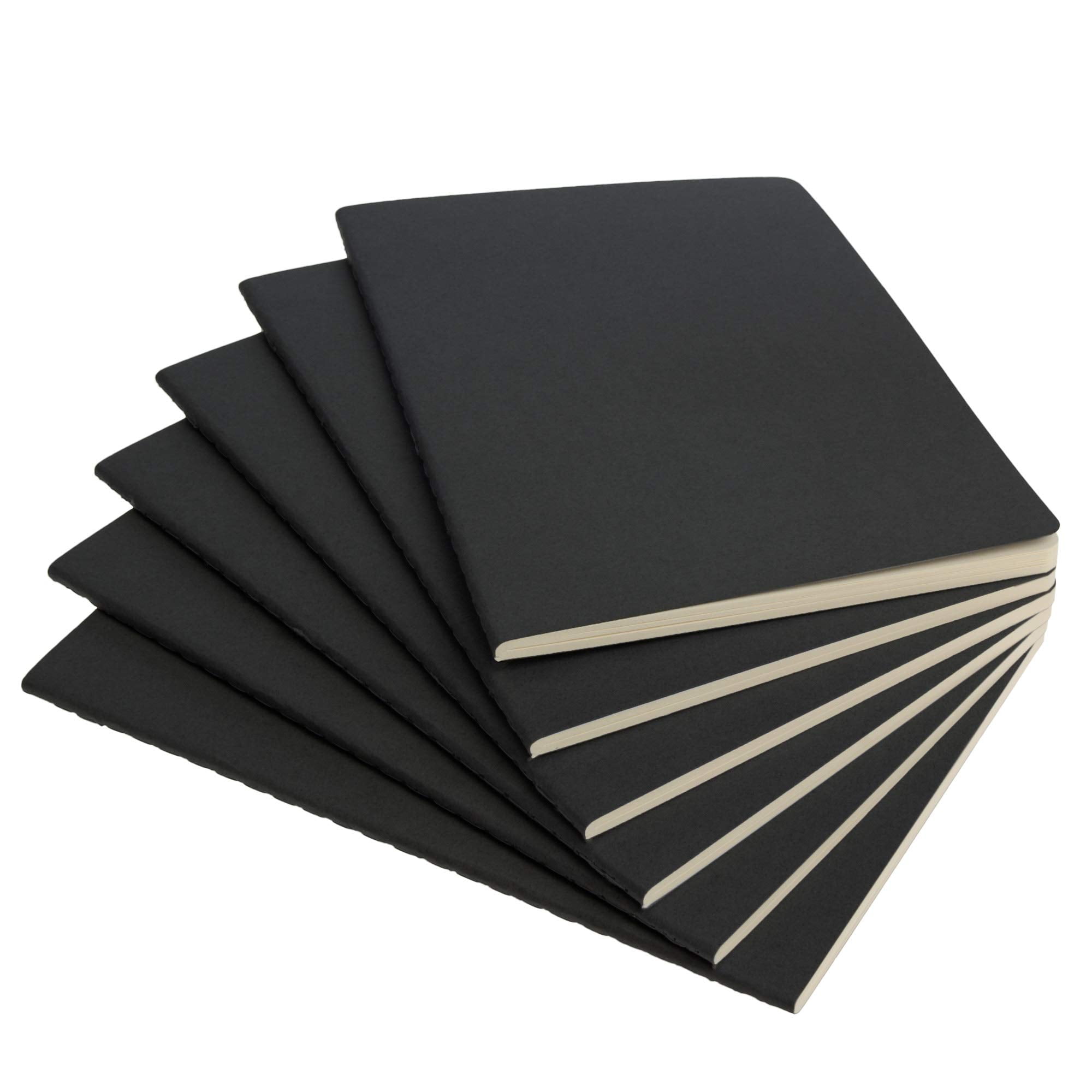 A5 notebook 6 pack, college ruled lined journal, softcover writing ...