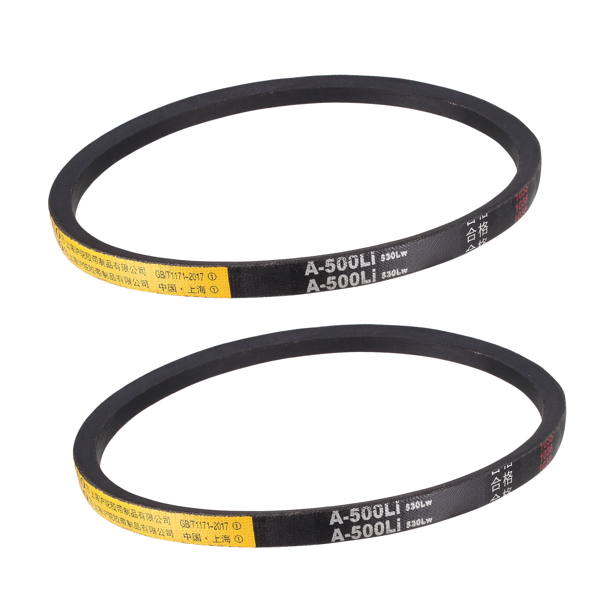 A500/A20 V Belts 20-inch Inner Girth, A-Section Rubber Drive Belt 2pcs ...