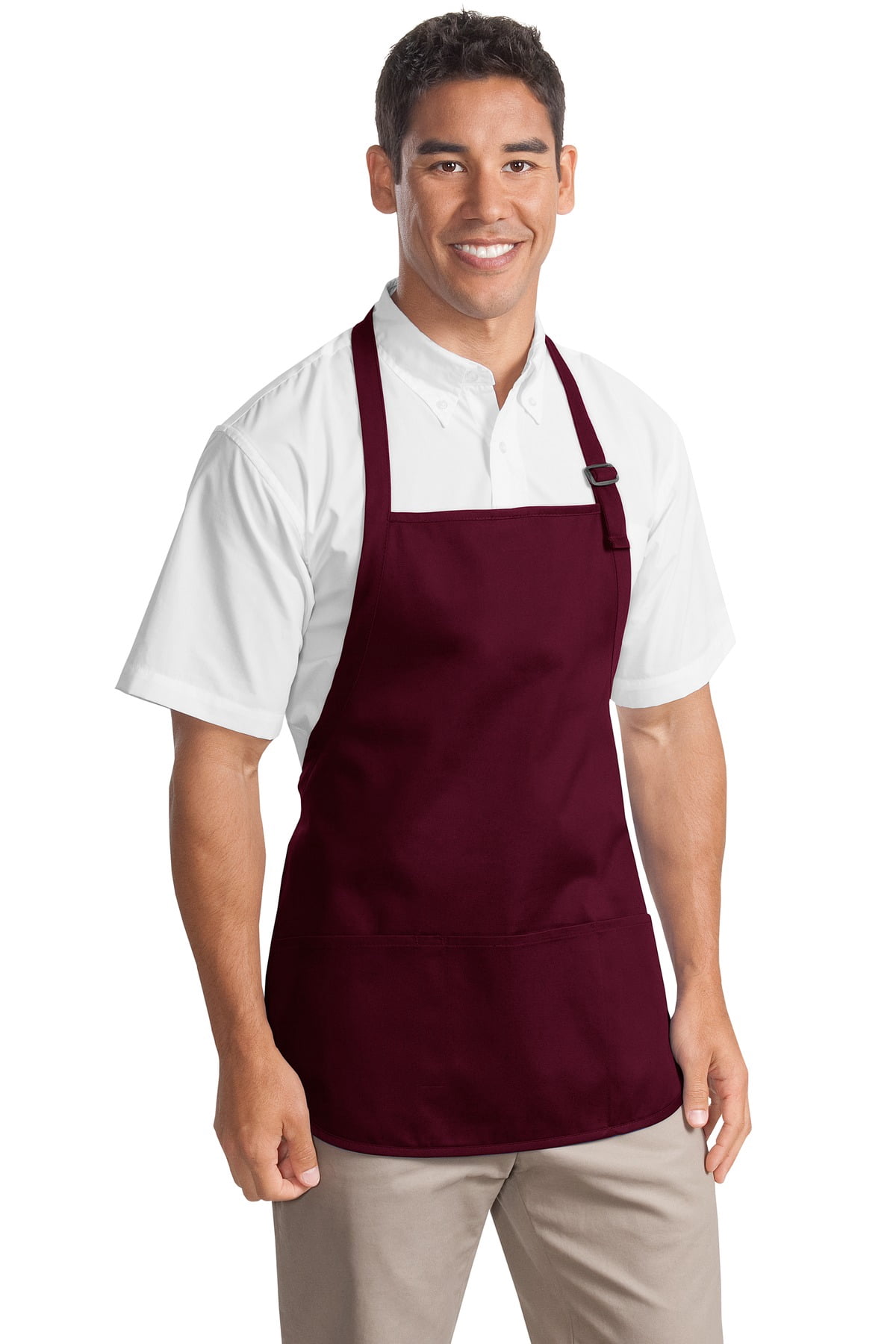 Port Authority Medium-Length Apron with Pouch Pockets. A510 - OSFA ...