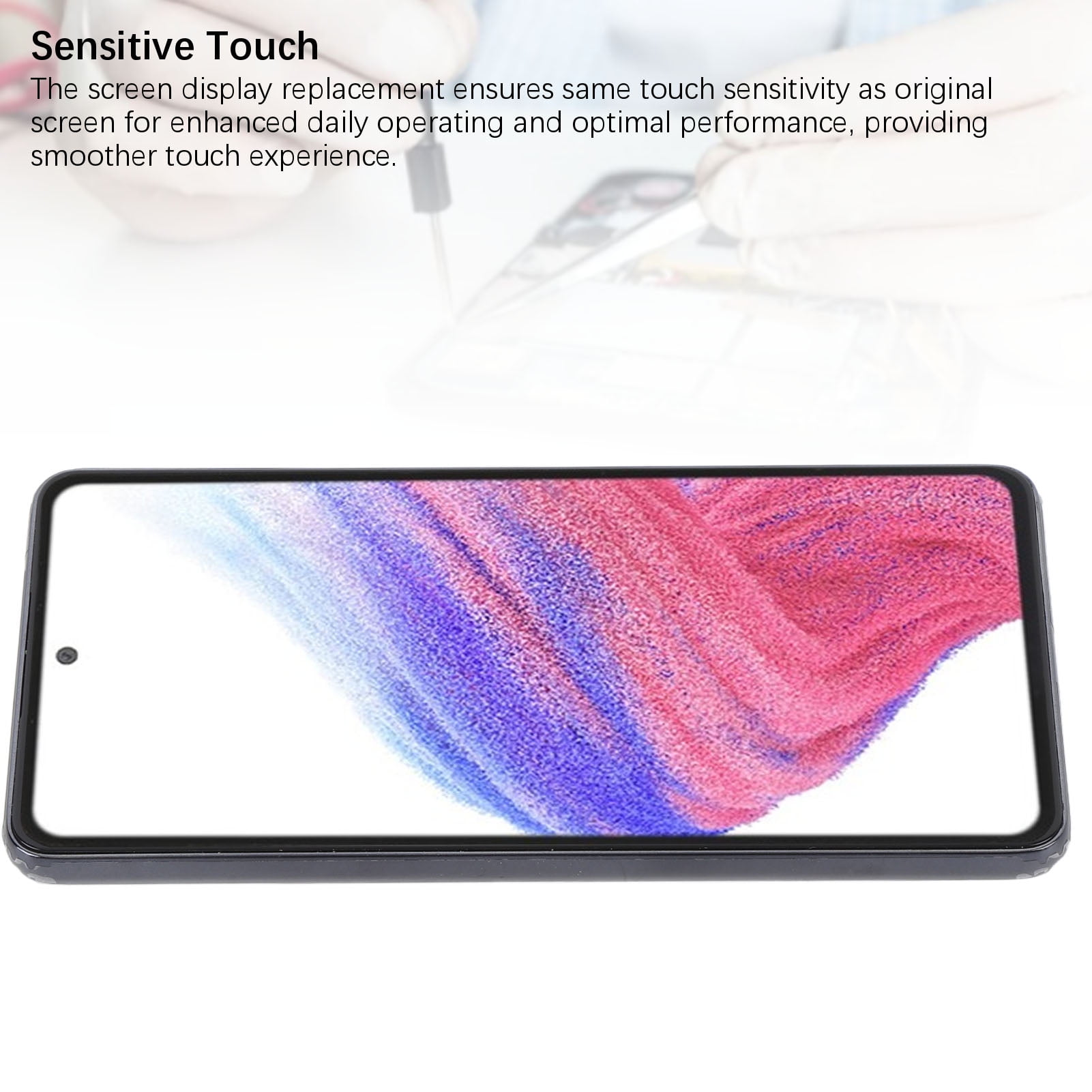 A53 5G Phone Screen Assembly, Vivid Color LCD Built,In Frame, Repair ...