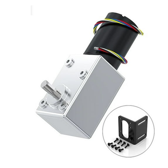 A5882 Brushless DC Gear Motor Worm Gear 12V24V Forward And Reverse ...