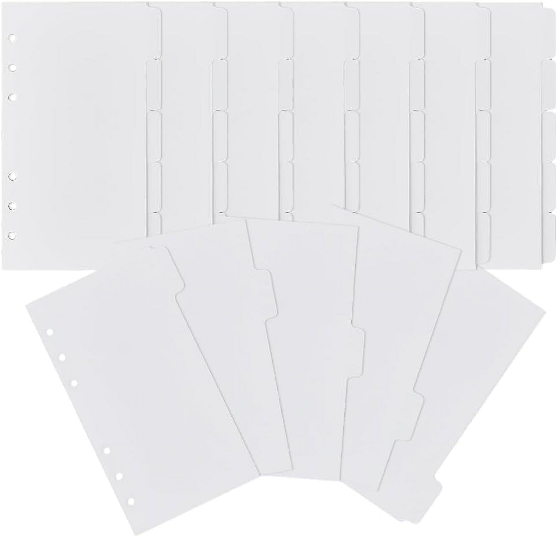 A6 Binder Dividers for 6 Ring Binder 40 Sheets Notebook Index Divider ...