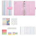 A6 Cash Envelope Binder, PU Leather Zipper Budget Planner, Money Saving ...